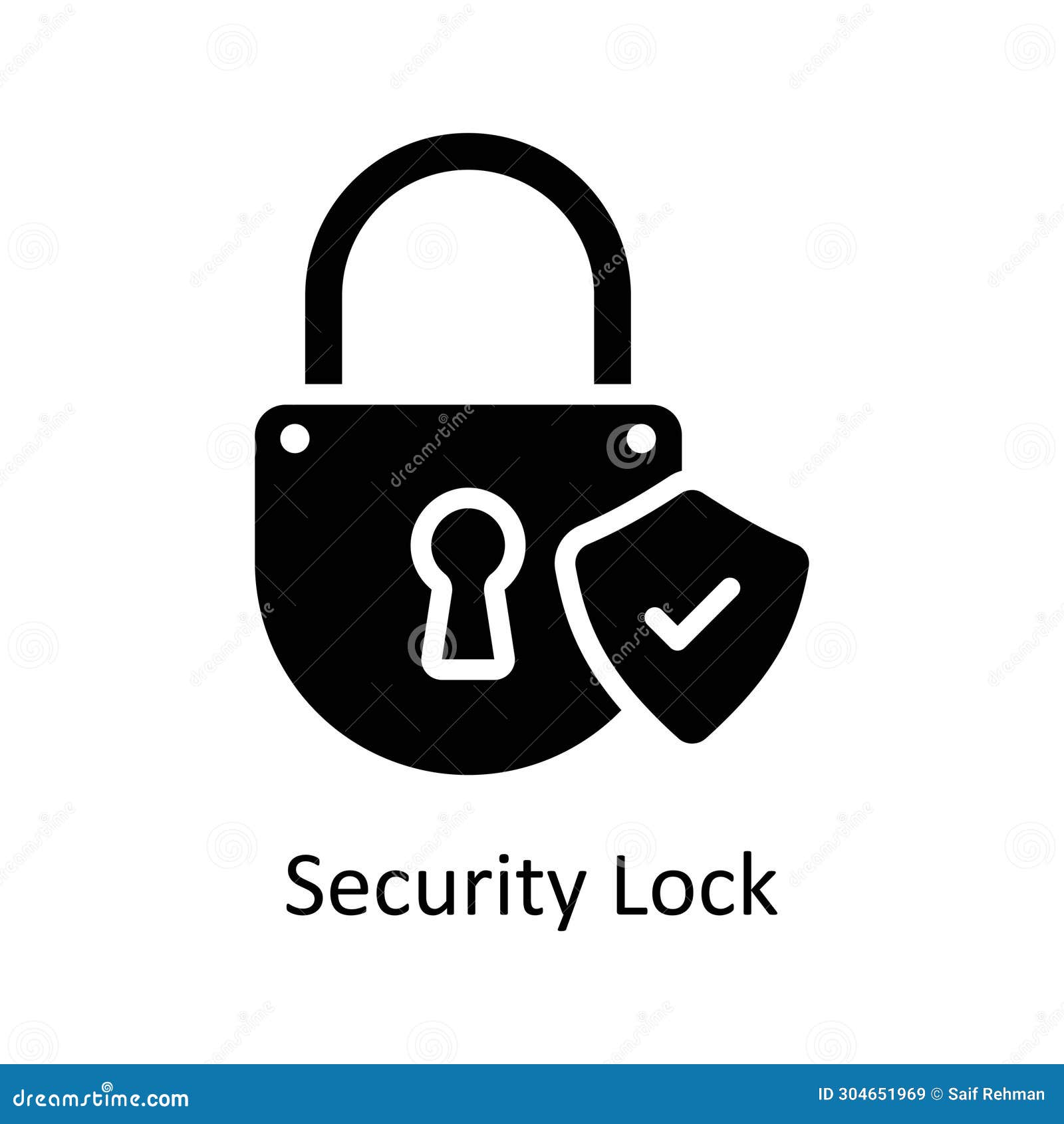 Security Lock Vector Solid Icon Style Illustration. EPS 10 File Stock ...