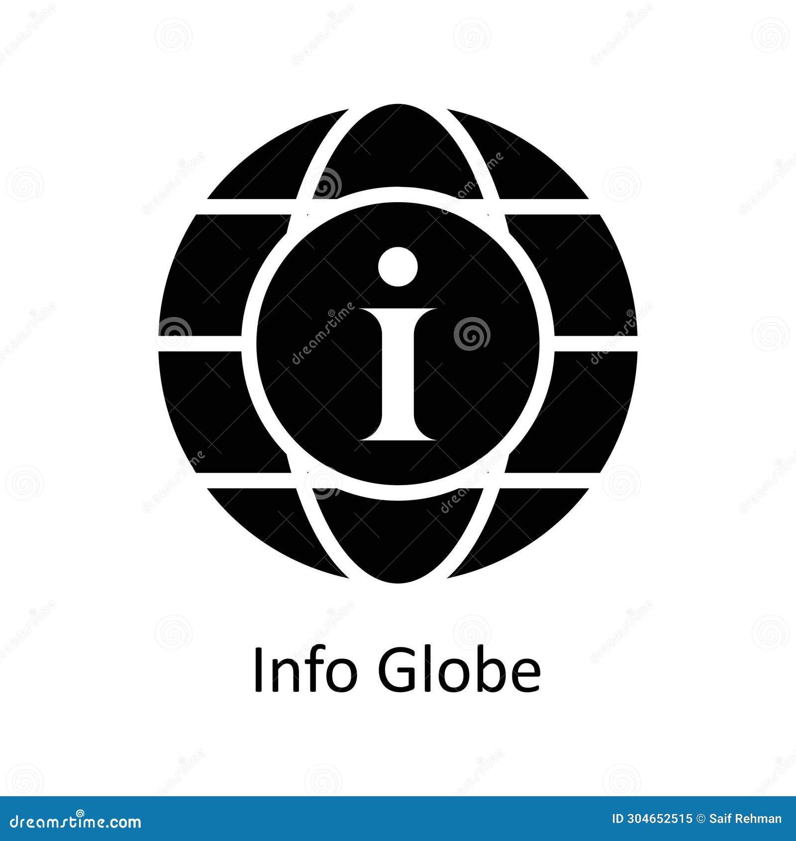 Info Globe Vector Solid Icon Style Illustration. EPS 10 File Stock ...