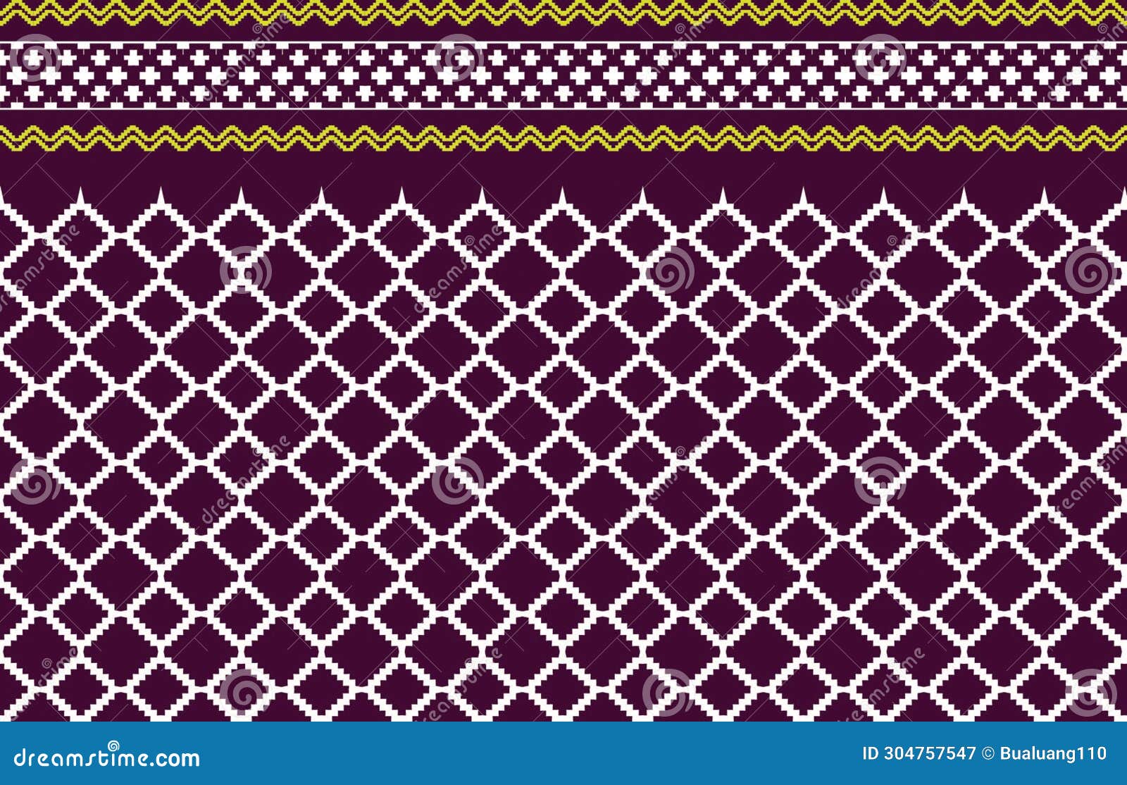 Seamless Geometric Pattern in Ethnic Style. Vector Illustration. Stock ...