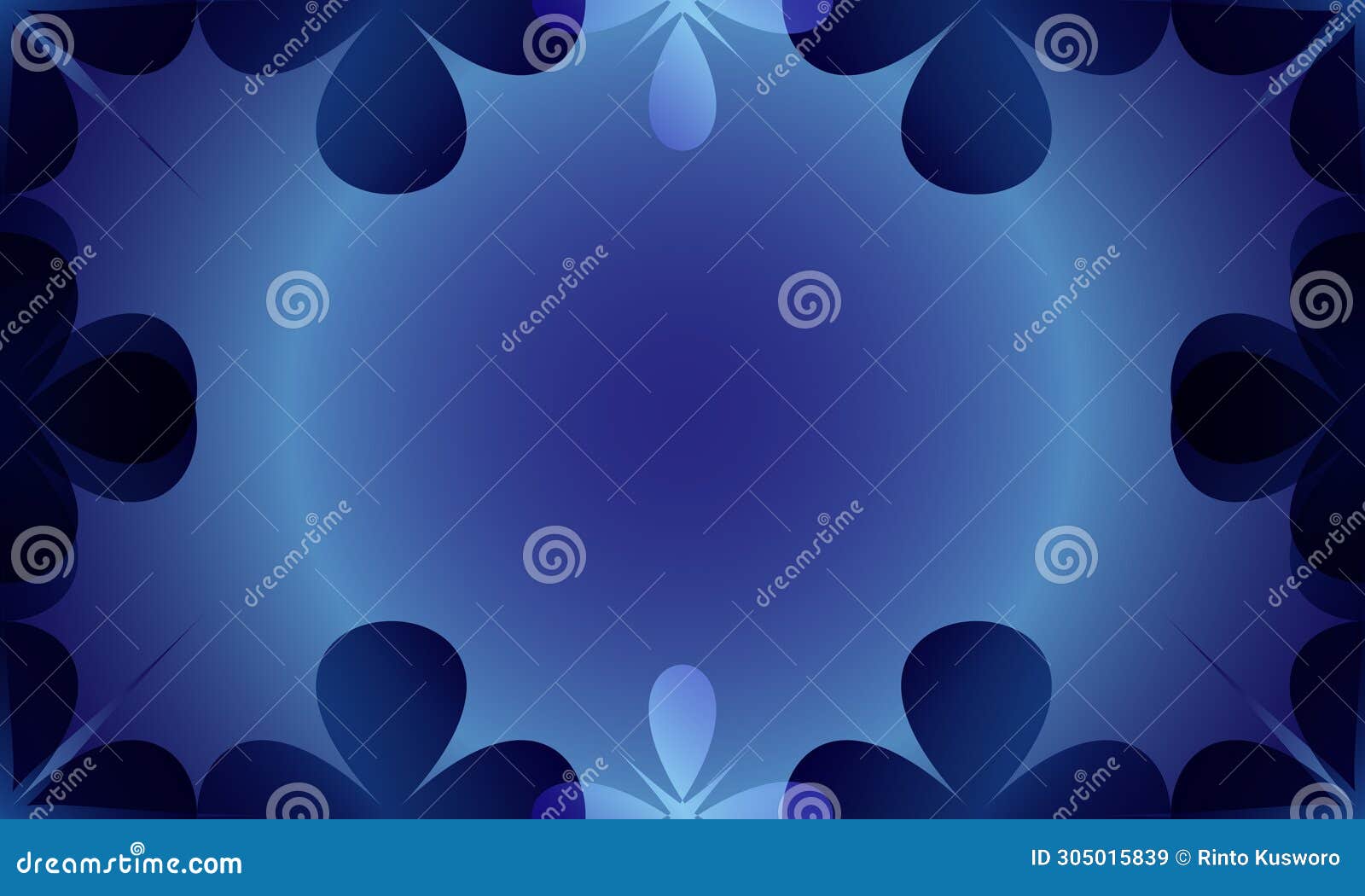Blue Color Abstract Background Design. Modern Frame Shape. Empty Space ...
