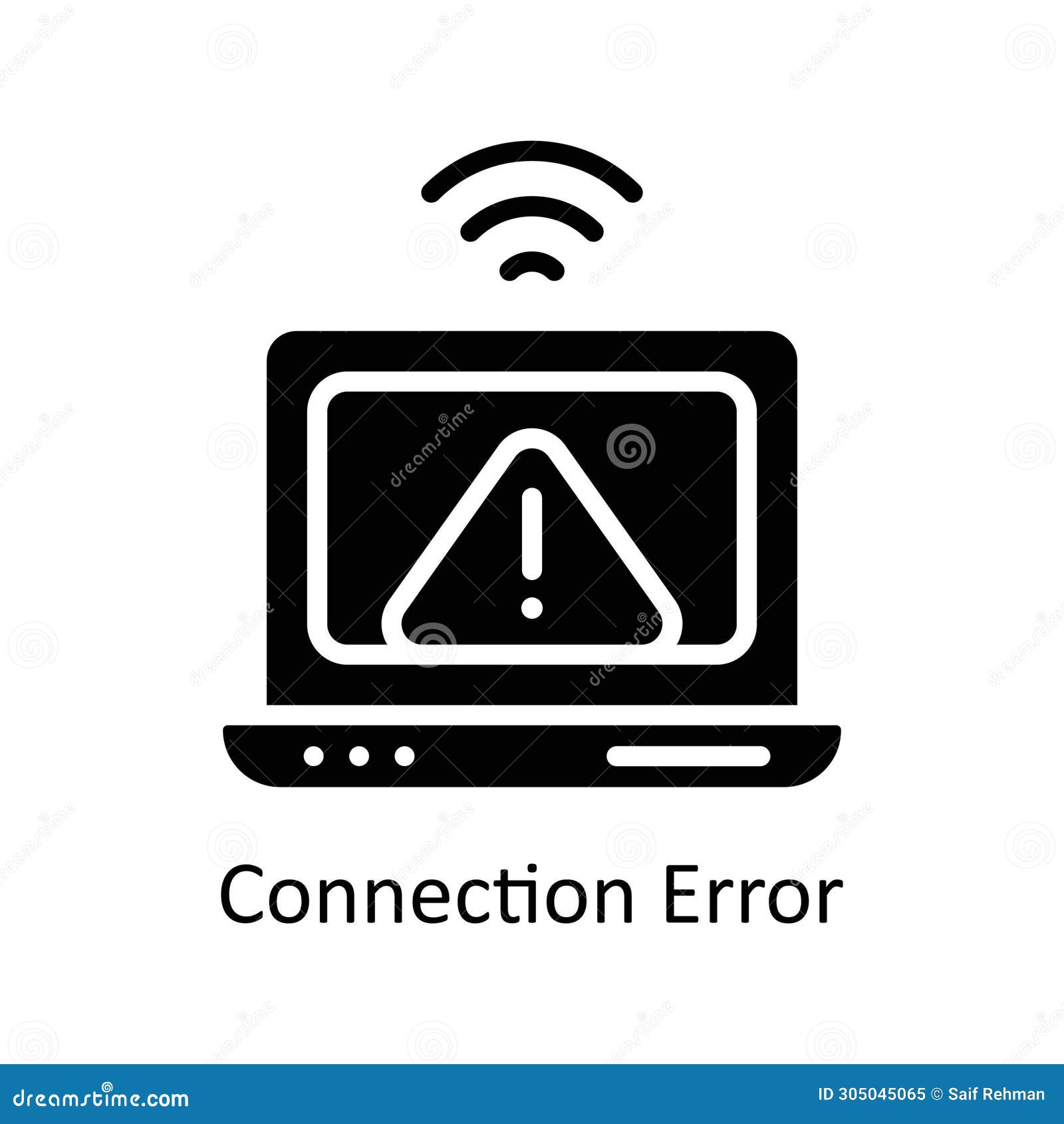 Connection Error Vector Solid Icon Style Illustration. EPS 10 File ...