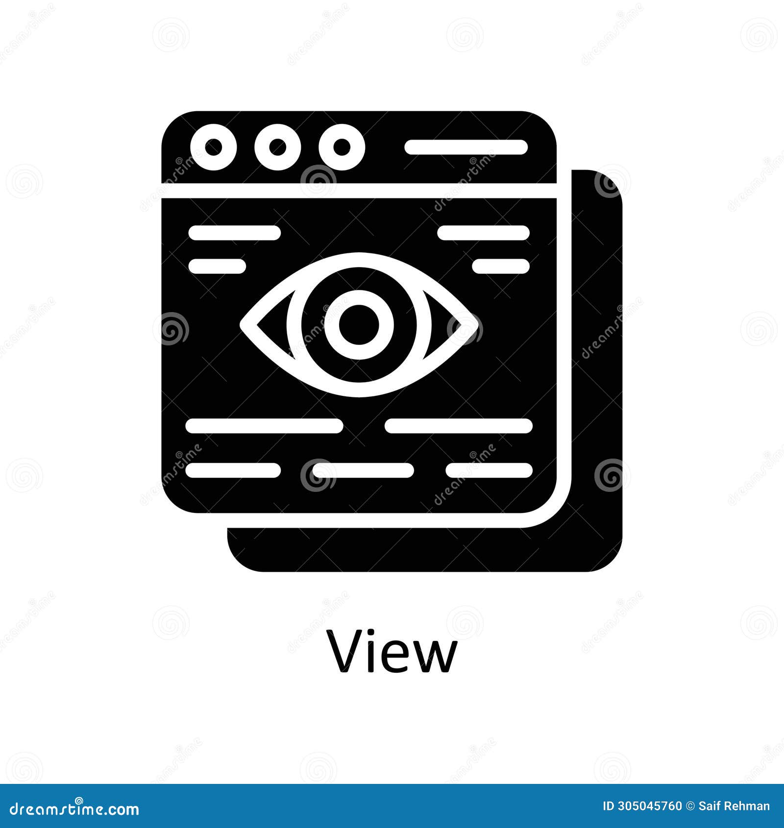 View Vector Solid Icon Style Illustration. EPS 10 File Stock ...