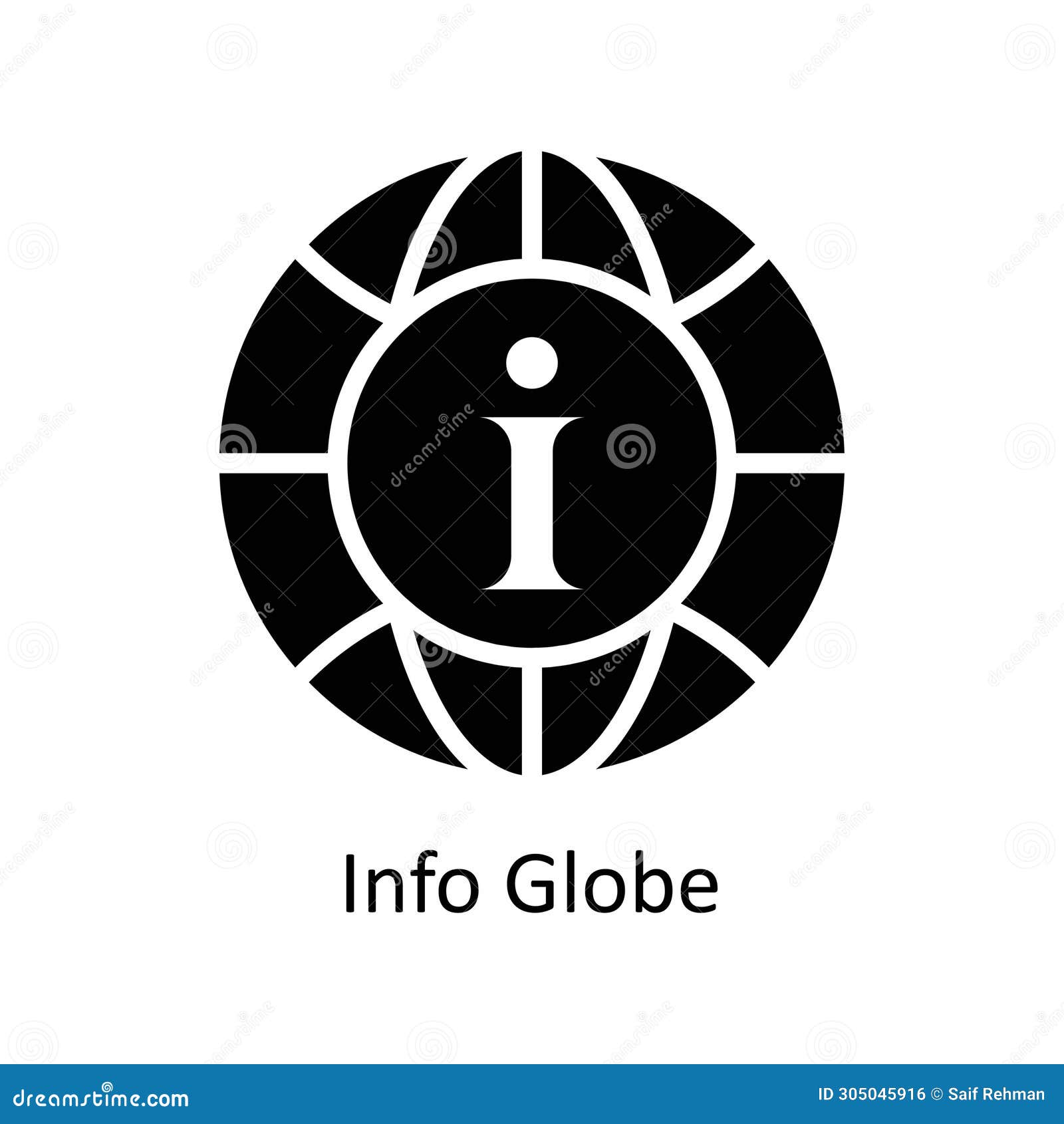 Info Globe Vector Solid Icon Style Illustration. EPS 10 File Stock ...