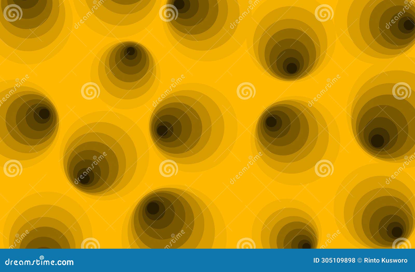 Yellow Hole Circle Abstract Background. Stock Illustration ...