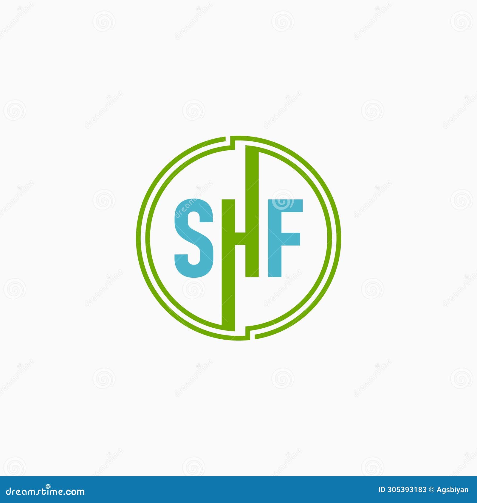 Letter Initial SHF Font Two Lines Connected. Related To Monogram ...