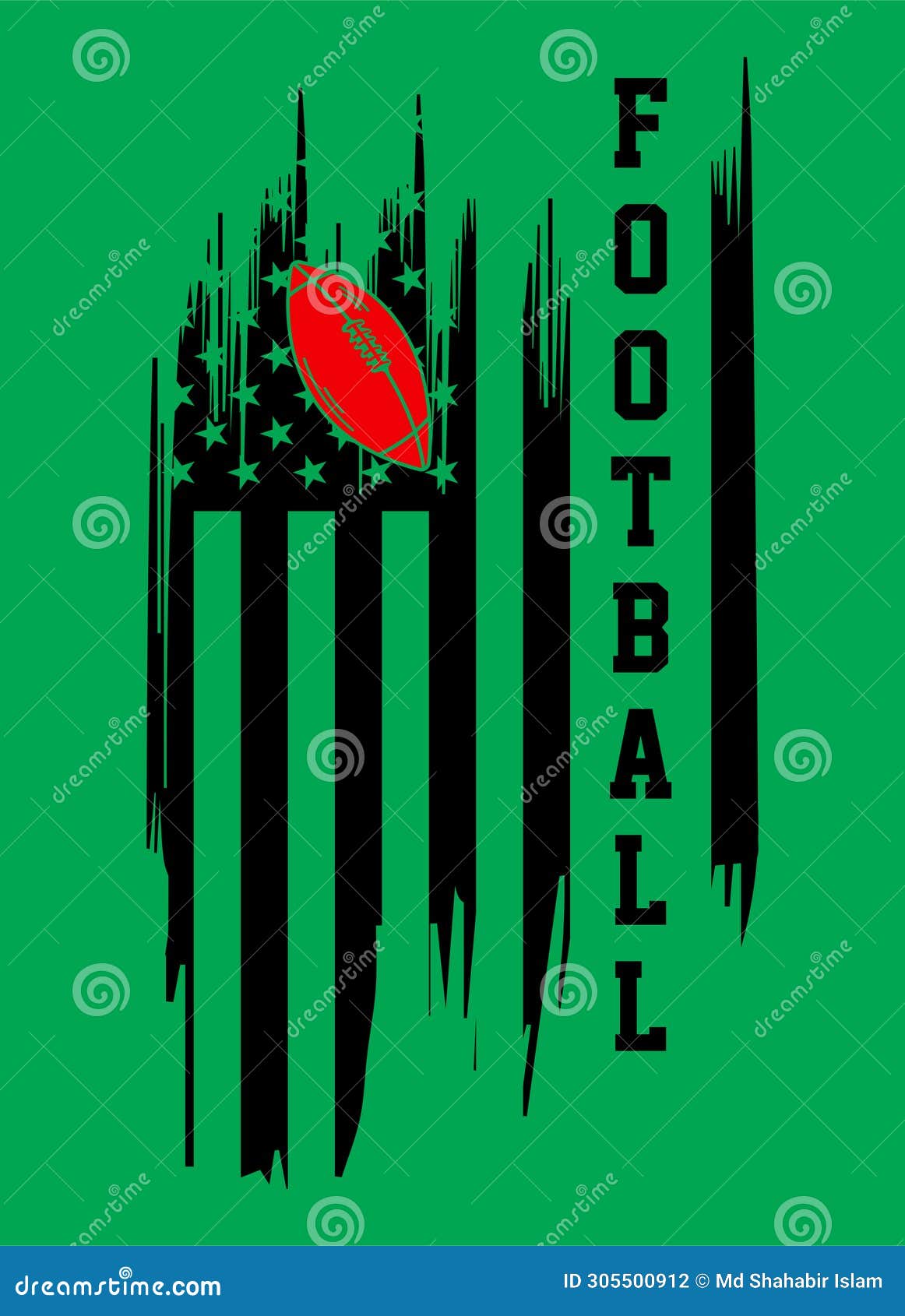 Football in Usa Flag , Usa Football, American Football, Distressed ...