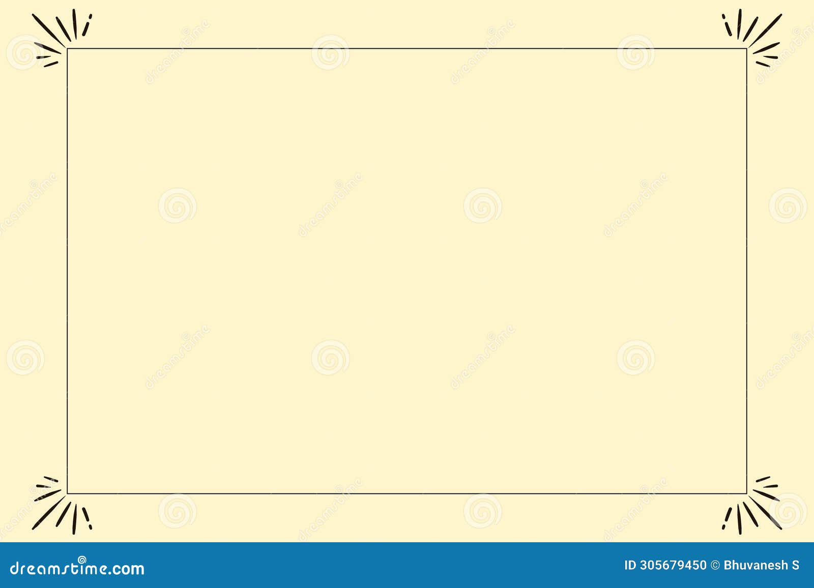 Vintage Style Border Frame Design Concept with Strokes Isolated on Old ...