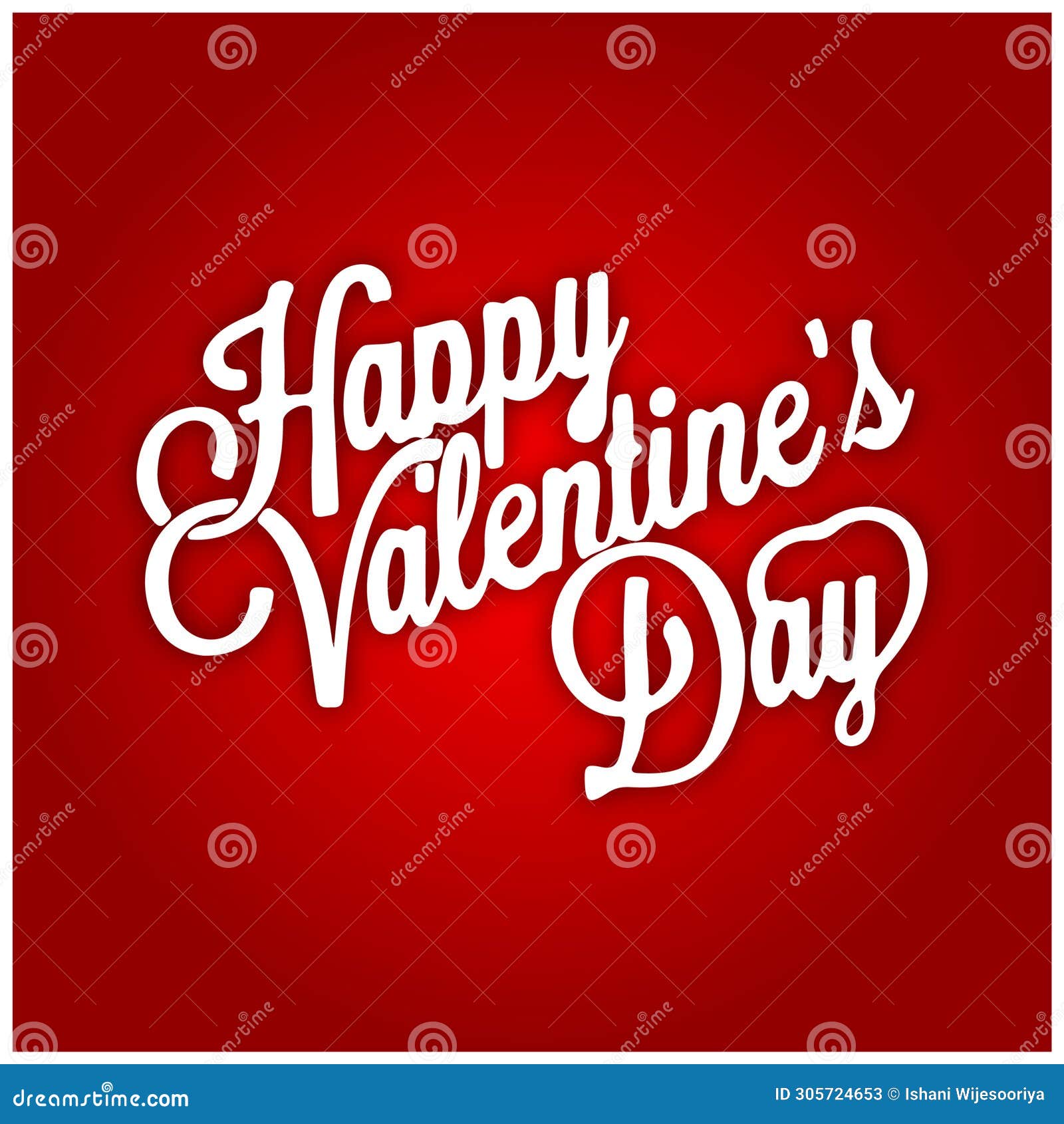 Valentines Day Word Art Design on Red Colour Background Stock Vector ...