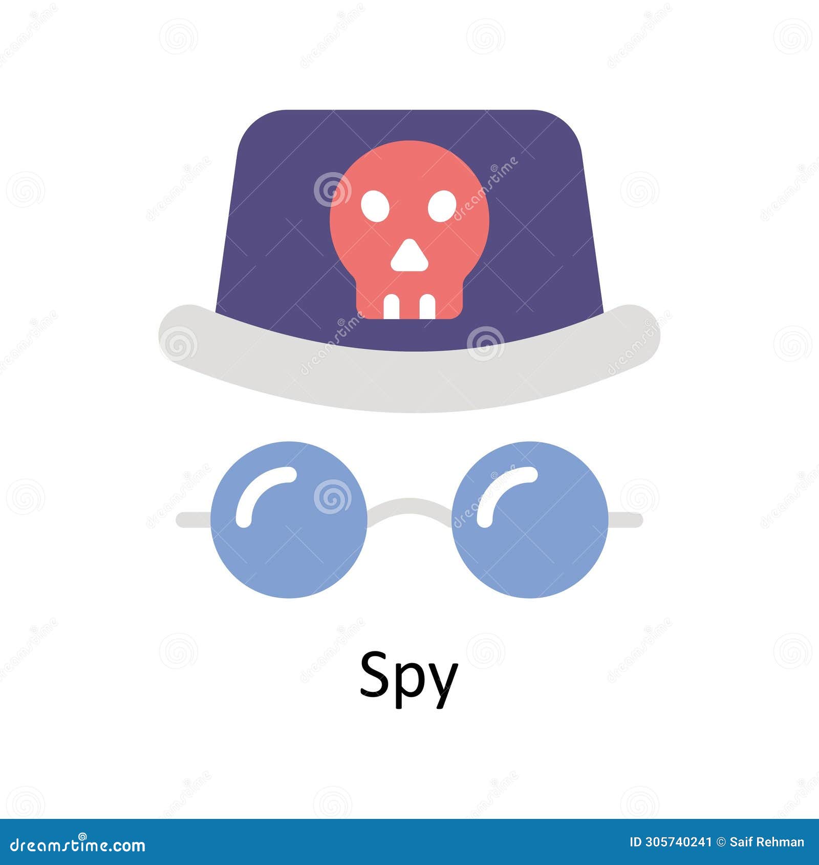 SPY Vector Flat Icon Style Illustration. EPS 10 File Stock Illustration ...