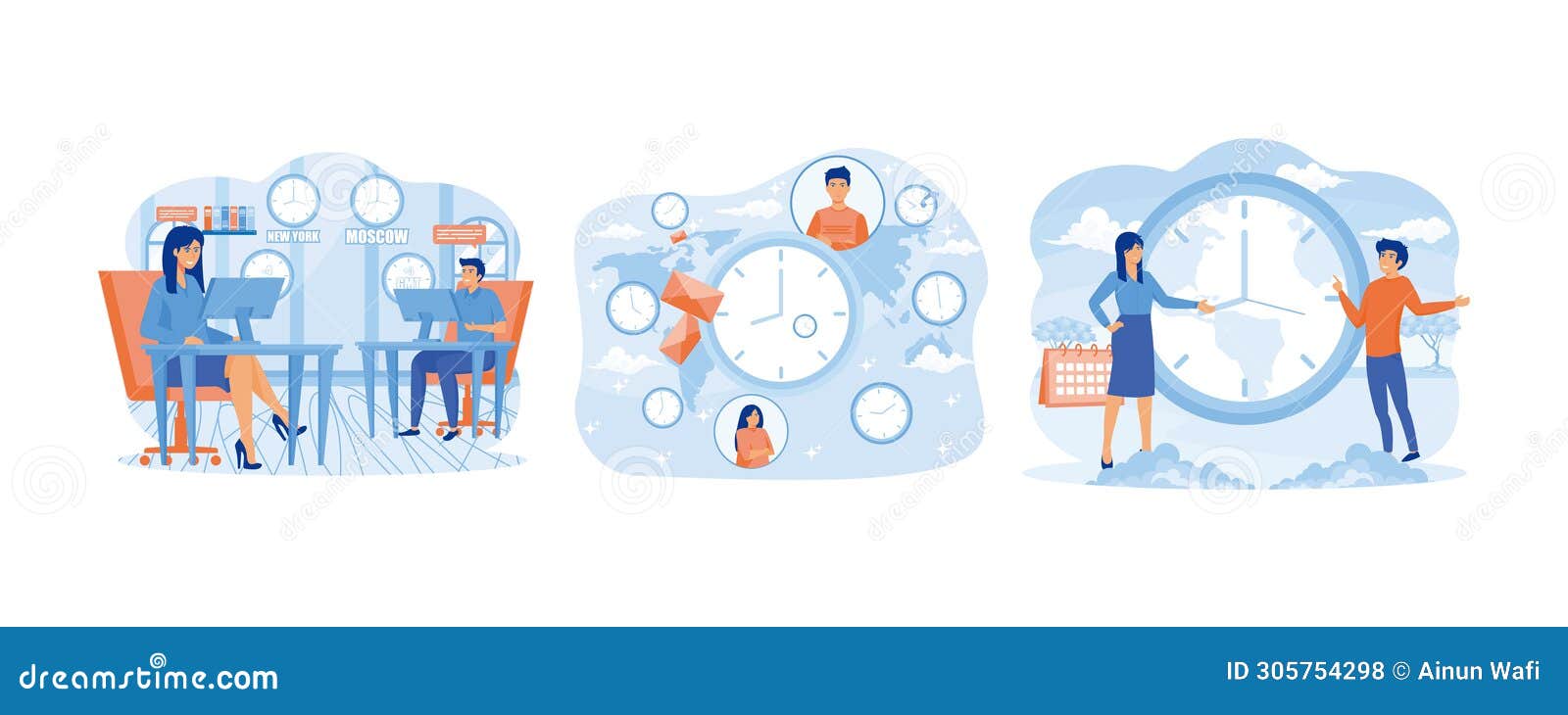 Time Zones Concept. World Time. Internet Marketing. International Time ...