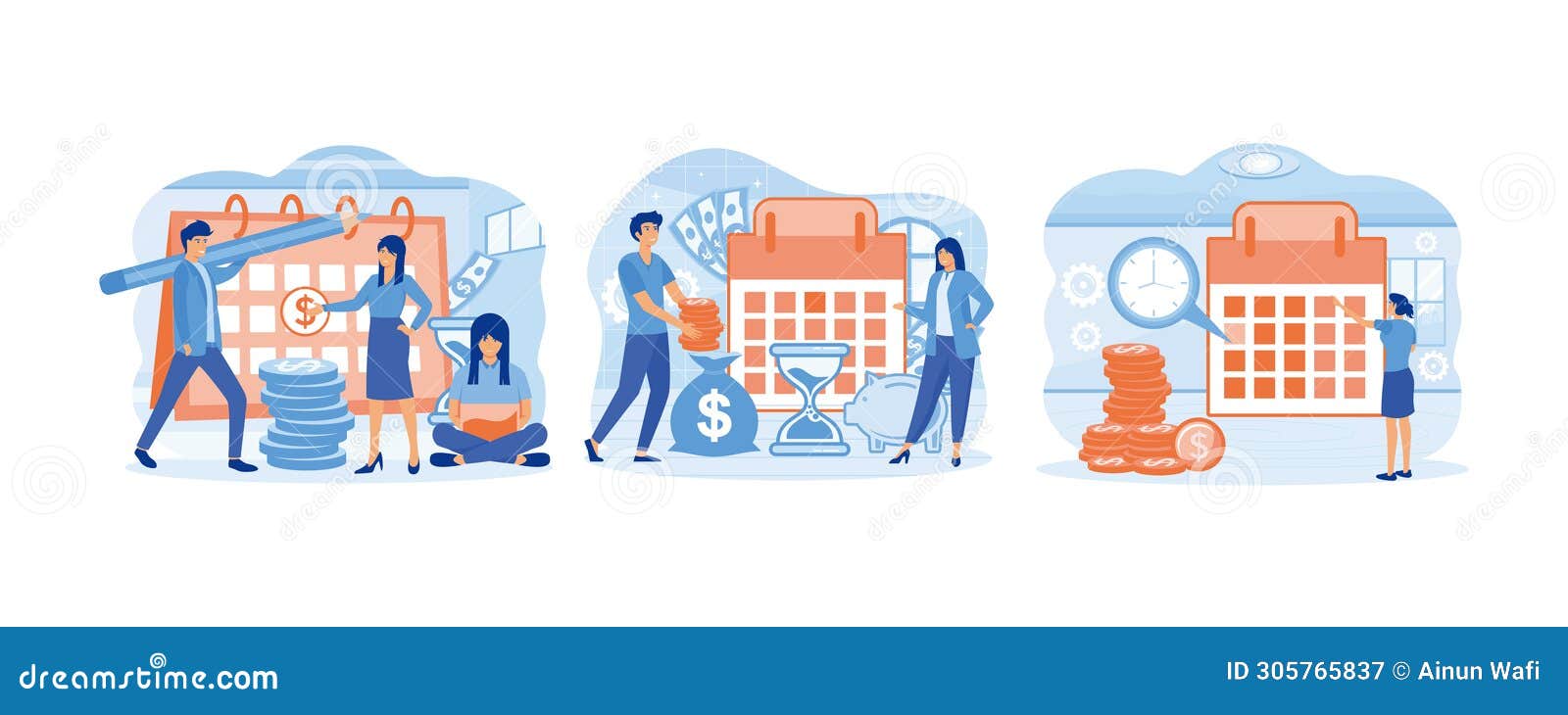 Payment Date Concept. Payday Loans. Woman Check Pay Schedule or Payroll ...