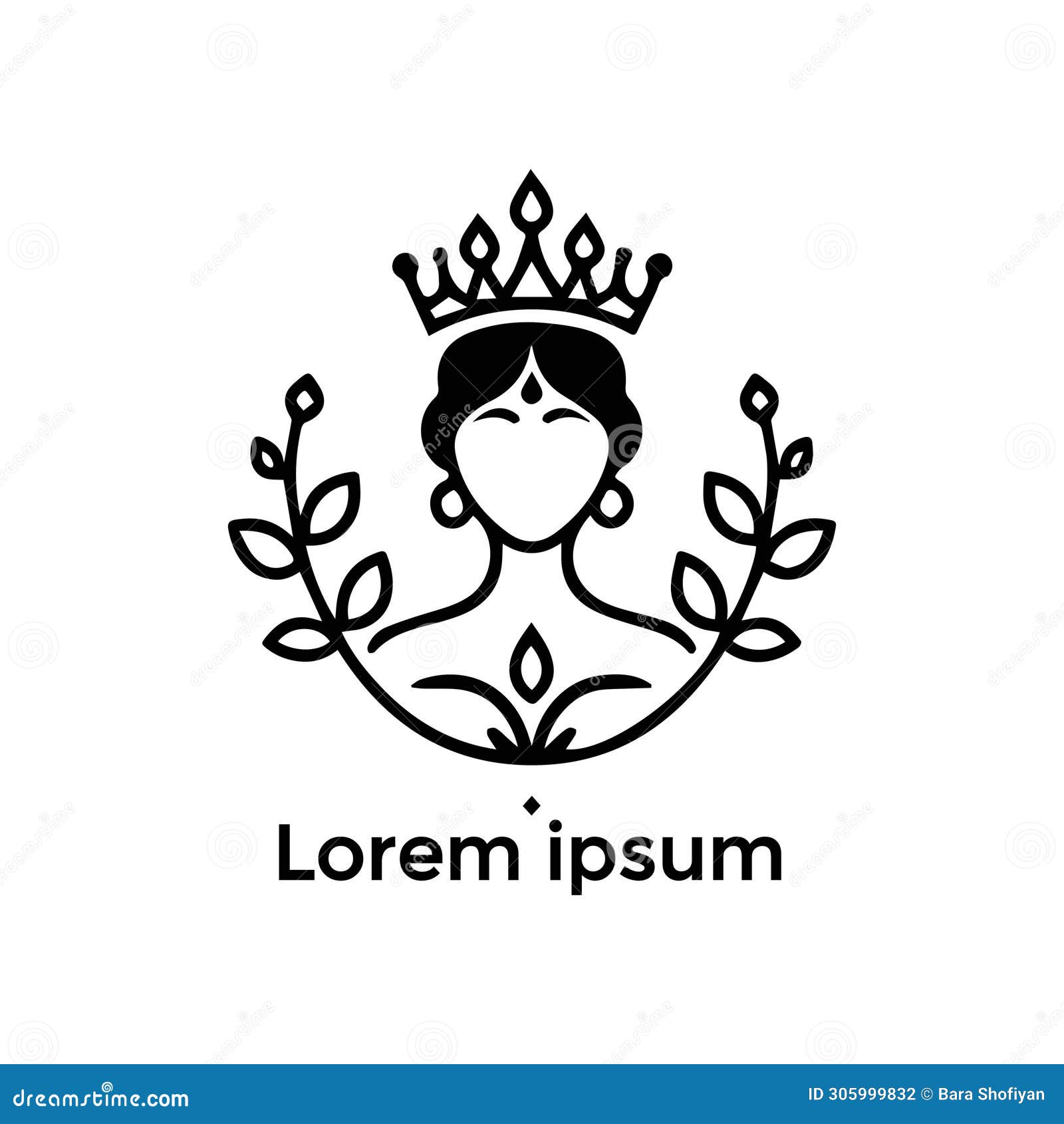 Women S Logo with a Feminine Concept Stock Vector - Illustration of ...
