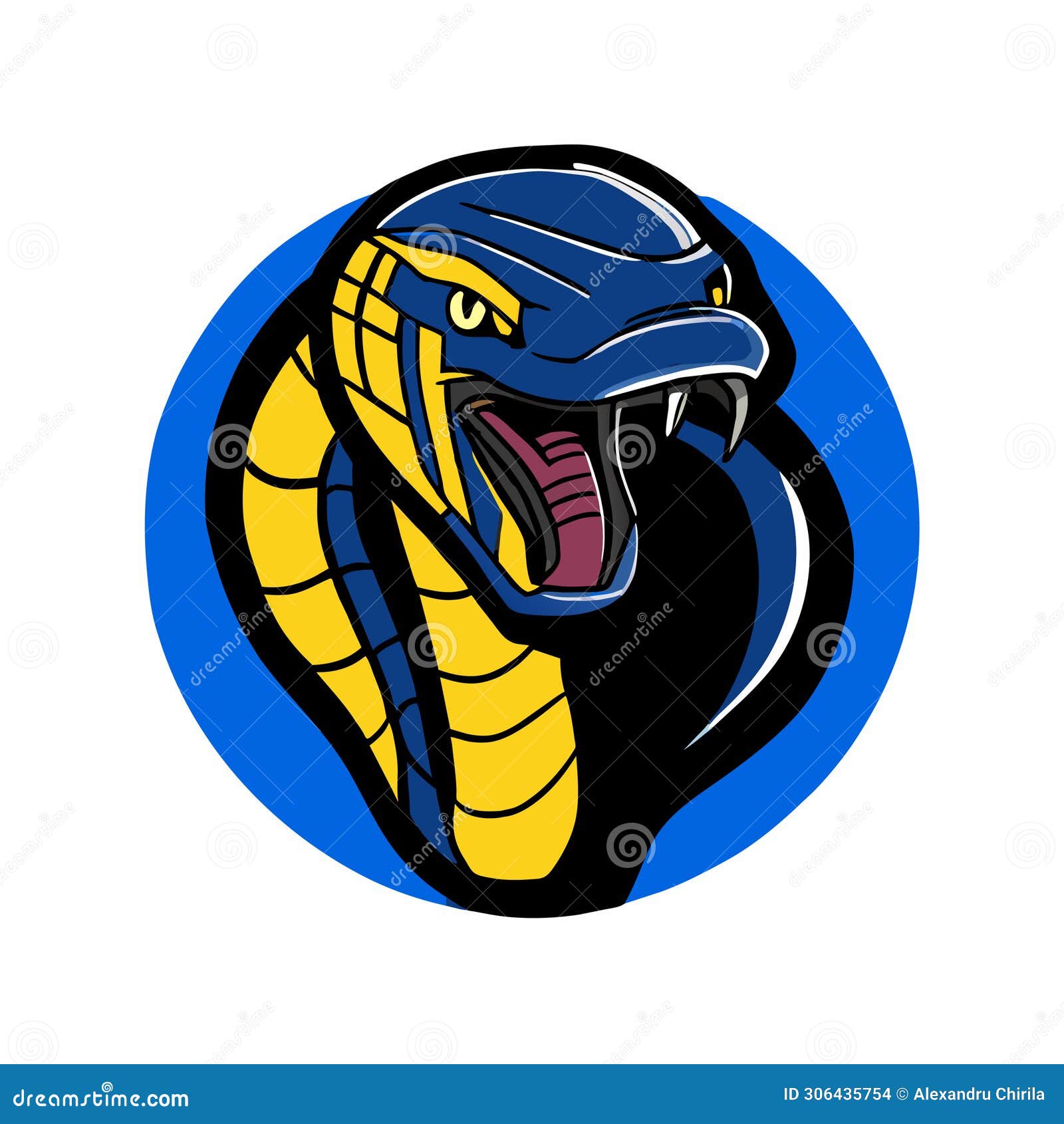 Cobra graphic vector EPS stock illustration. Illustration of retro ...