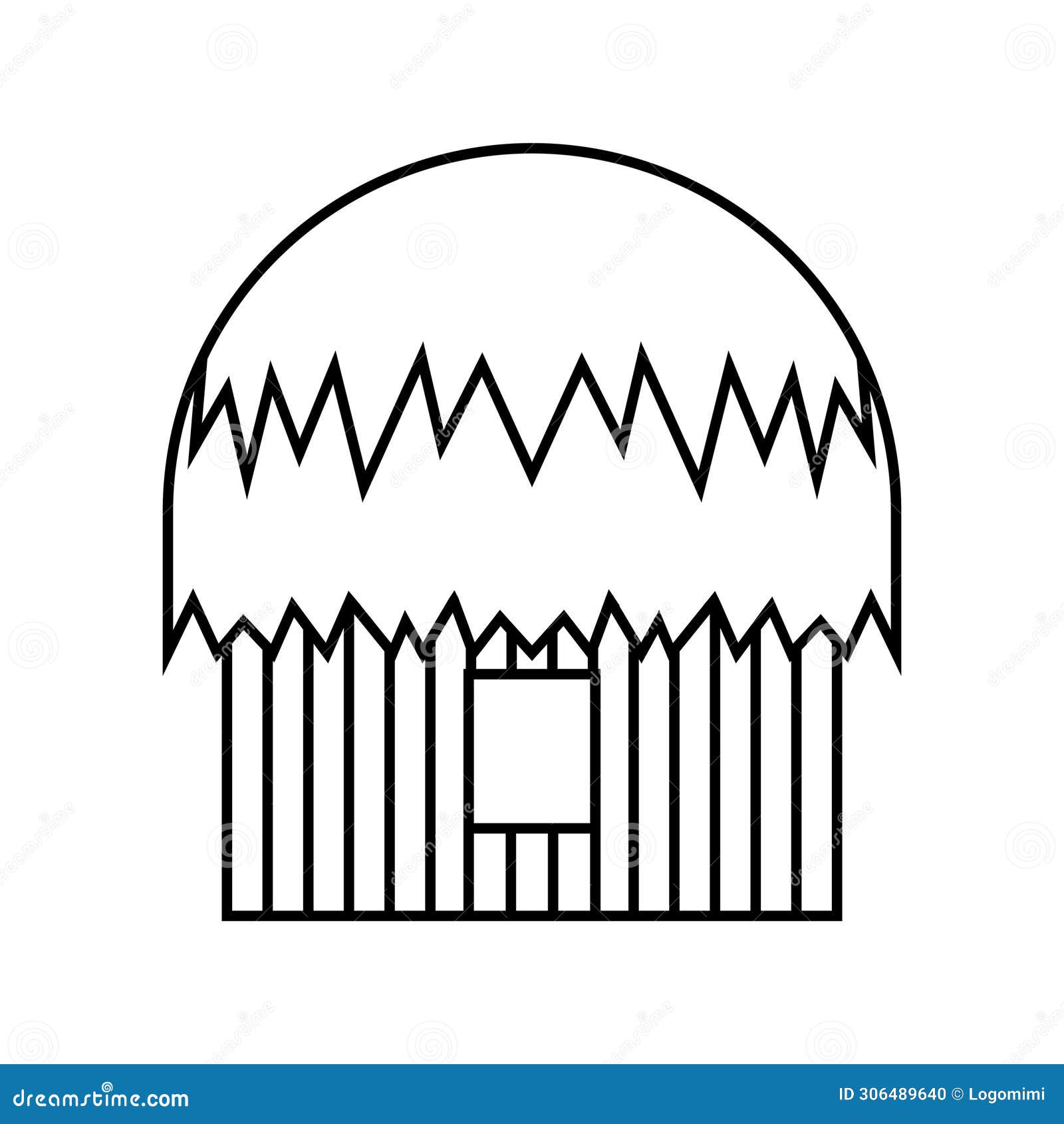 Papua Traditional House Vector Illustration Design Stock Vector ...