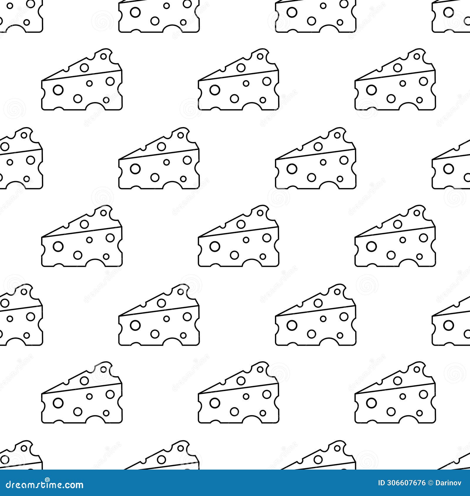 Seamless Pattern with Cheese. Food Background. Hand Drawn Doodle ...