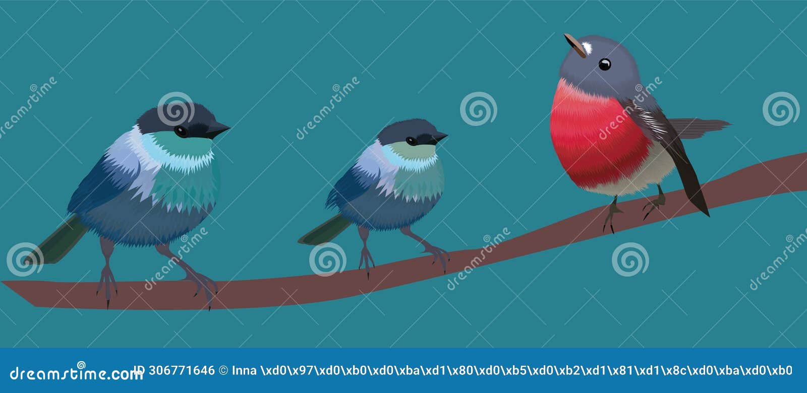 Flock Of Birds Royalty-Free Illustration | CartoonDealer.com #306771646