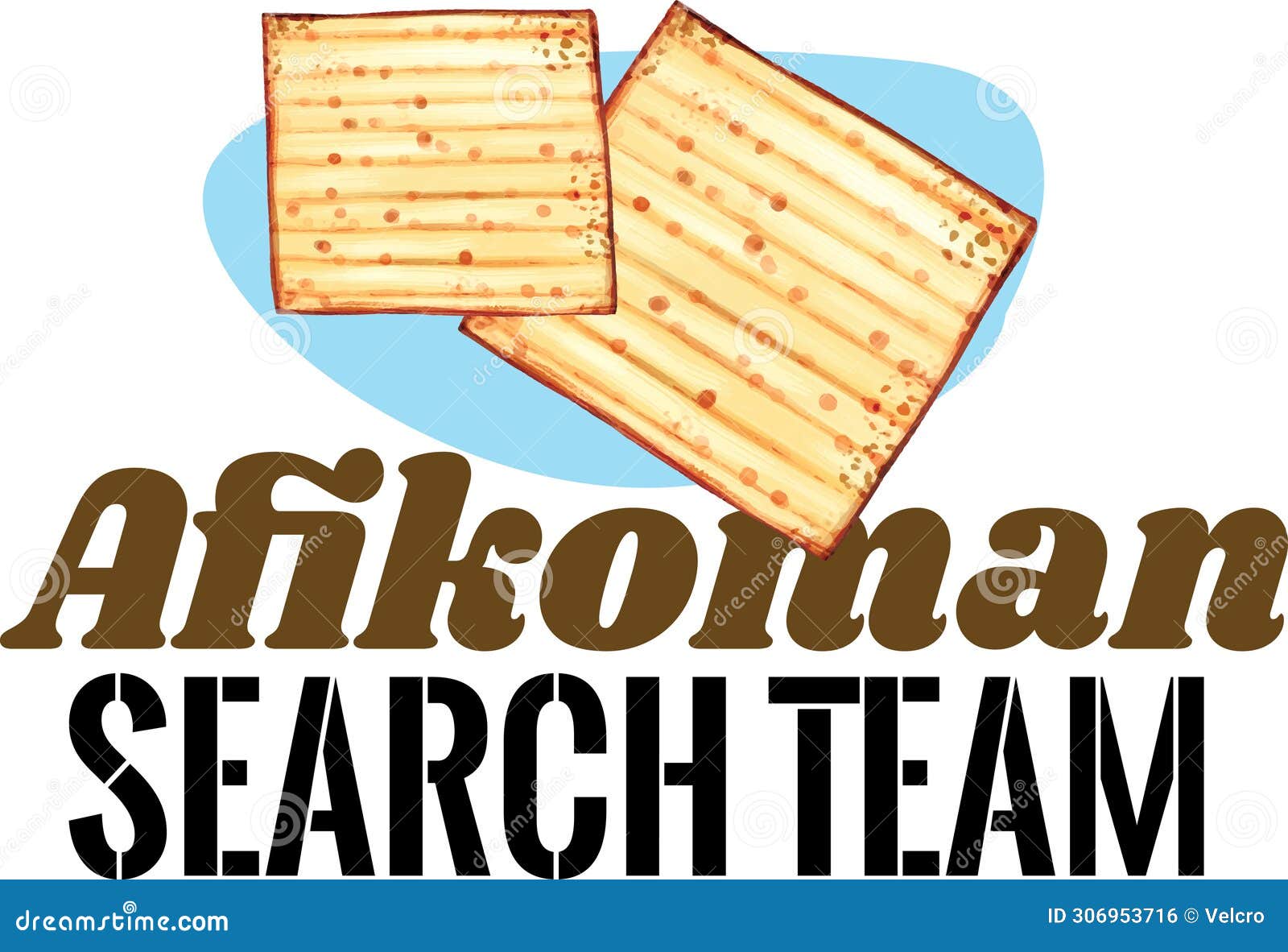 Quirky Passover Afikoman Quote Stock Vector - Illustration of prophets ...