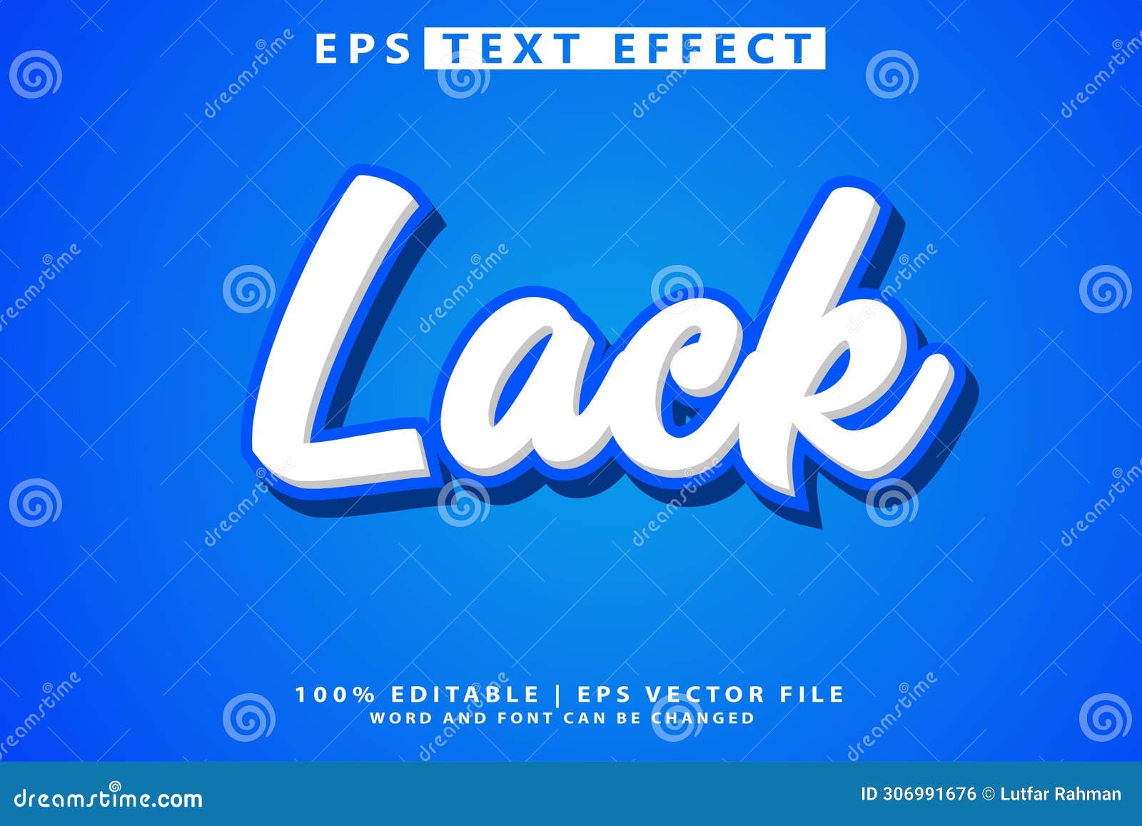 Editable Text Effect Lack Off 3d Template Style Stock Vector ...