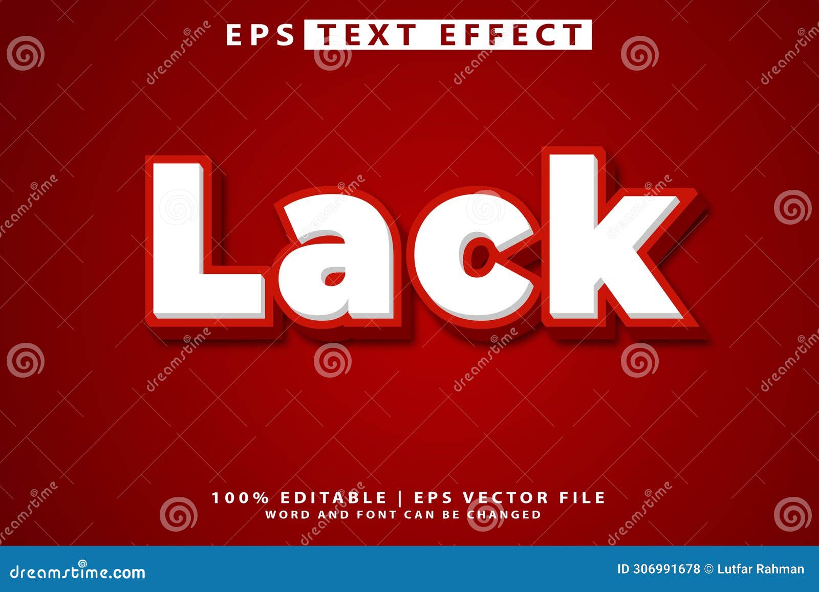 Editable Text Effect Lack Off 3d Template Style Stock Vector ...