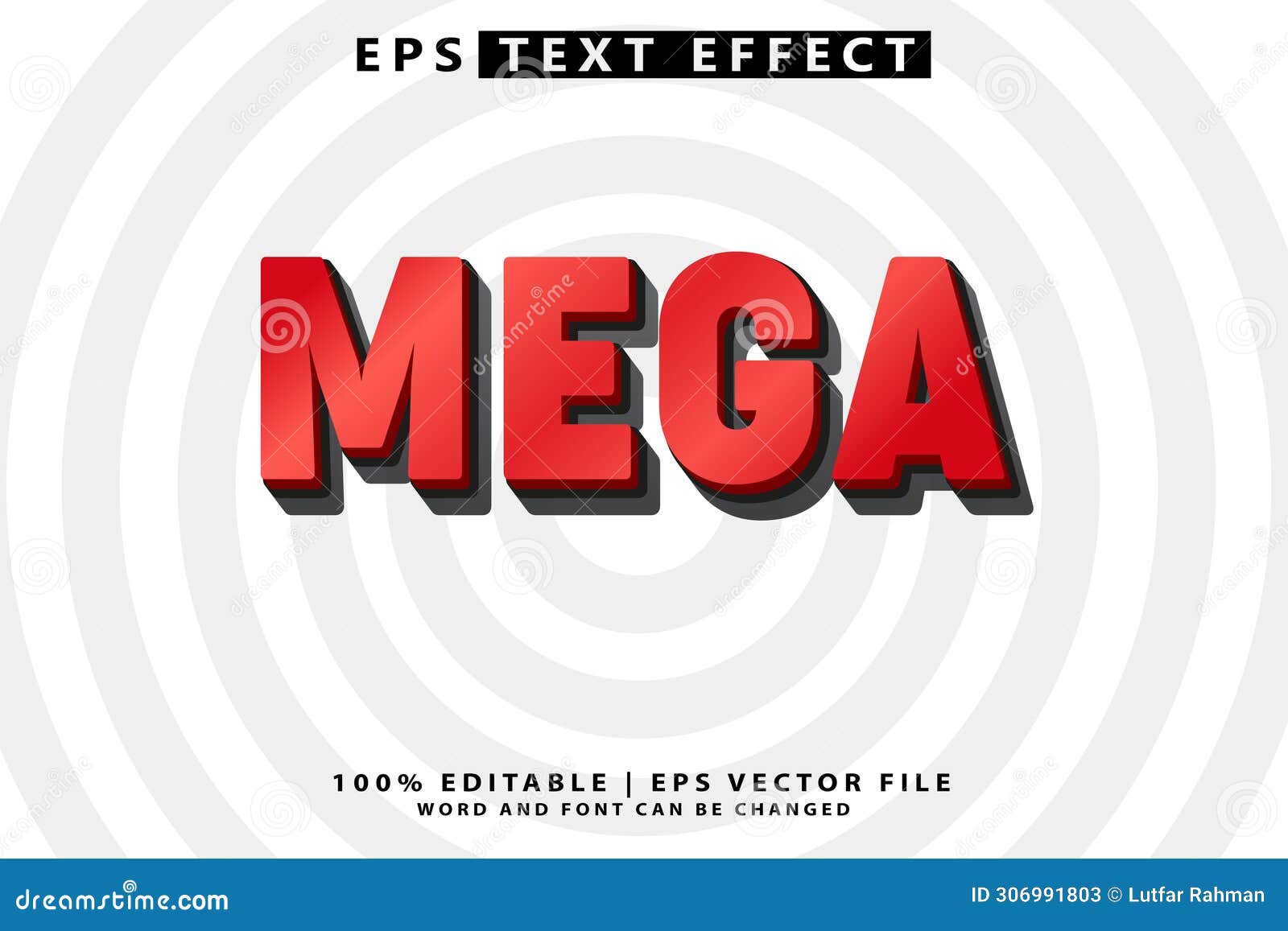 Editable Text Effect Maga 3d Template Style Stock Vector - Illustration ...