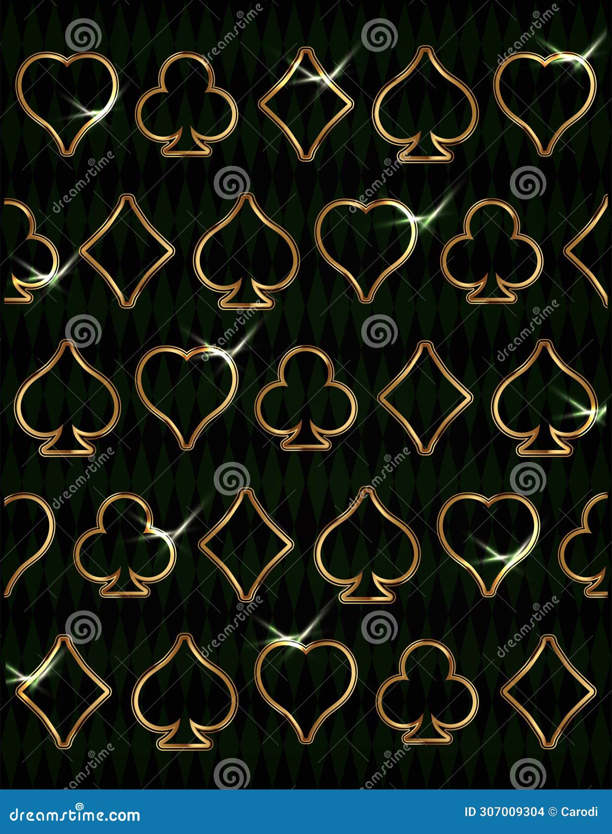 Casino Card with Poker Elements, Vector Stock Vector - Illustration of ...