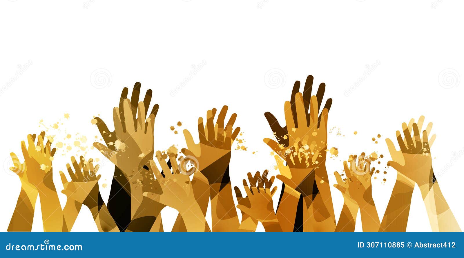 Human Hands Clapping. Applaud Hands Stock Vector - Illustration of body ...