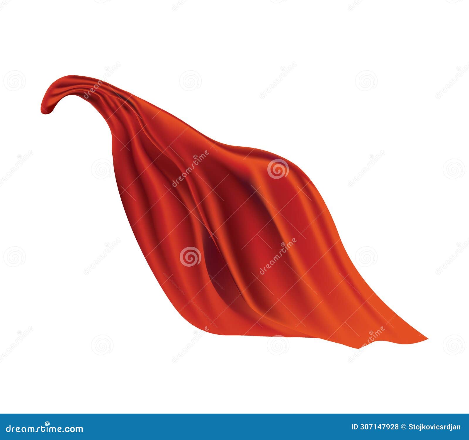 Red Throwed Blanket or Towel Stock Vector - Illustration of clothing ...
