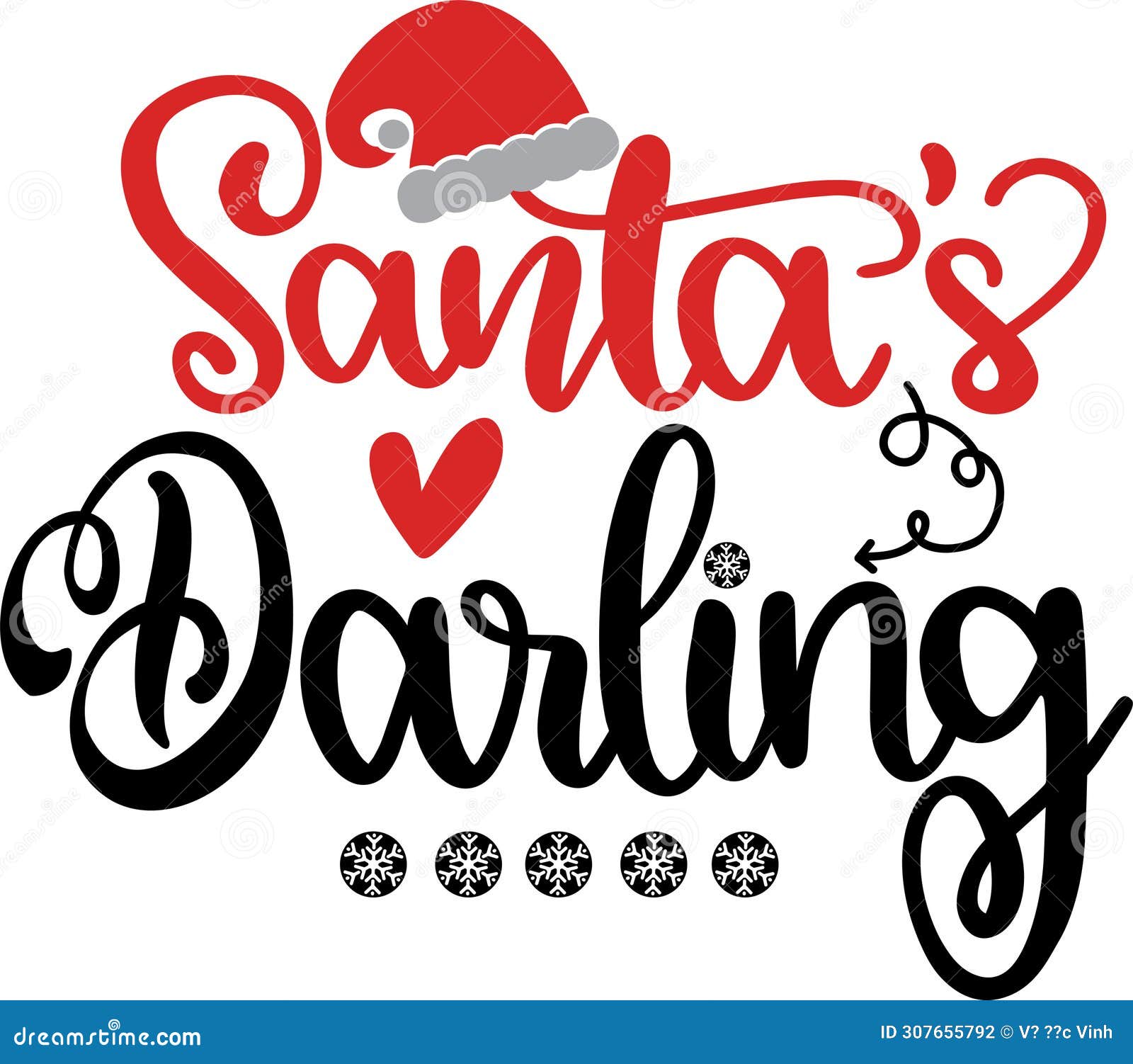 Santa S Darling Vector File for Holiday, Christmas Holiday Illustrator ...