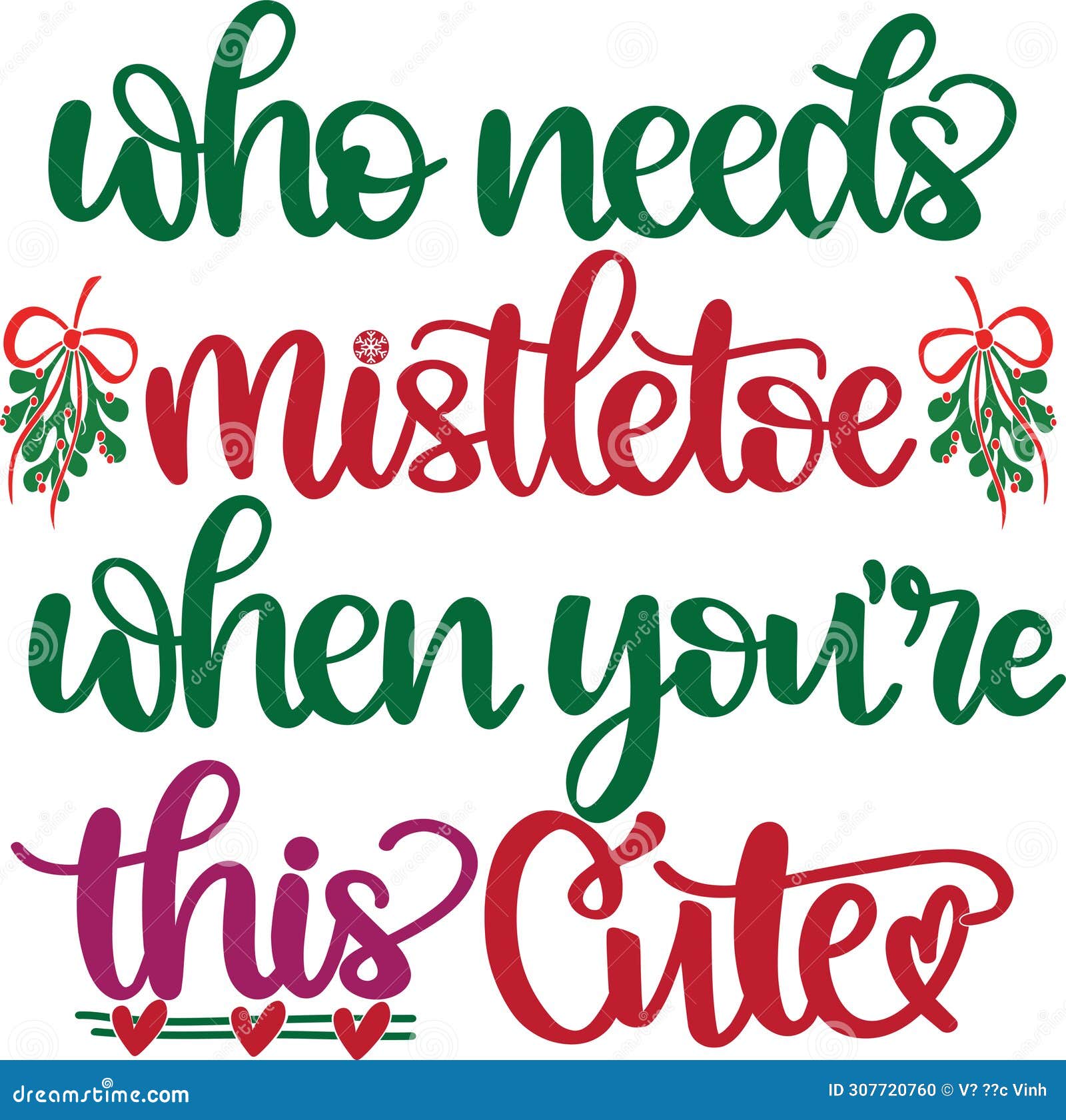 Who Needs Mistletoe when You are this Cute Vector File for Christmas ...