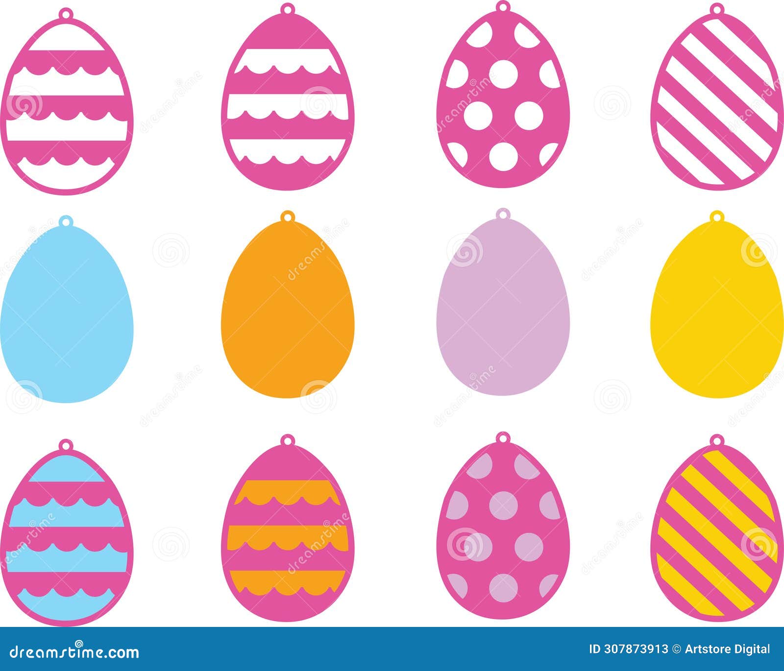 Easter Saurus Rex, T-rex Bunny, Happy Easter Vector Illustration File ...