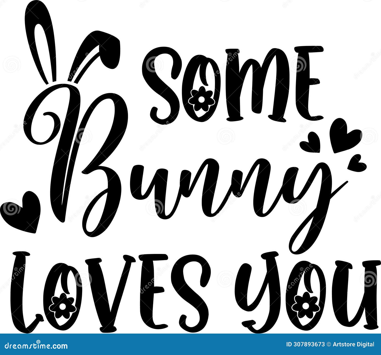 Bunny Saurus Rex, Typography T-shirt Design For Geographers Cartoon ...