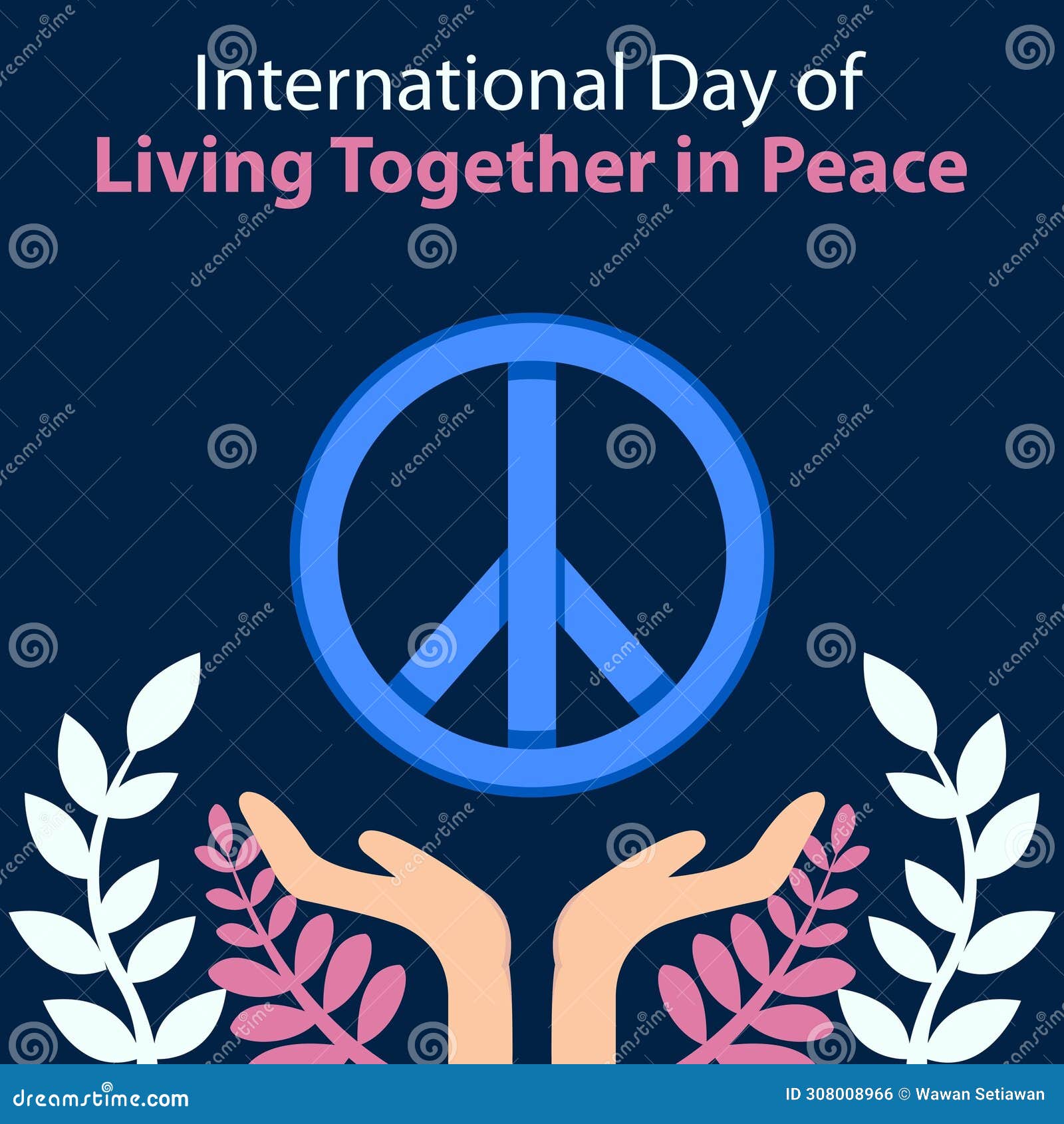 Illustration Vector Graphic of a Pair of Hands Raised a Peace Symbol ...