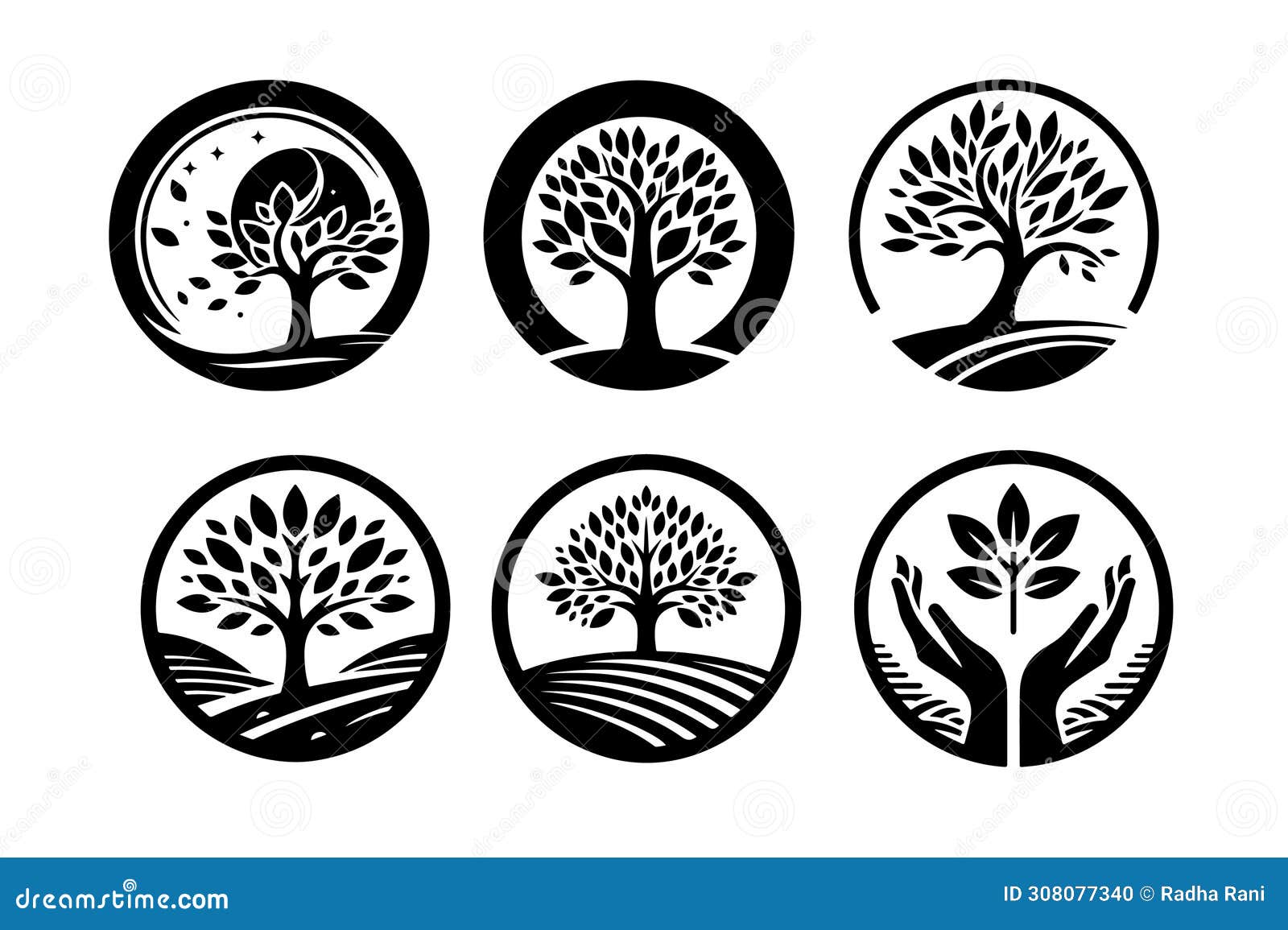 Nature Silhouette Isolated Vector Illustration Stock Vector ...