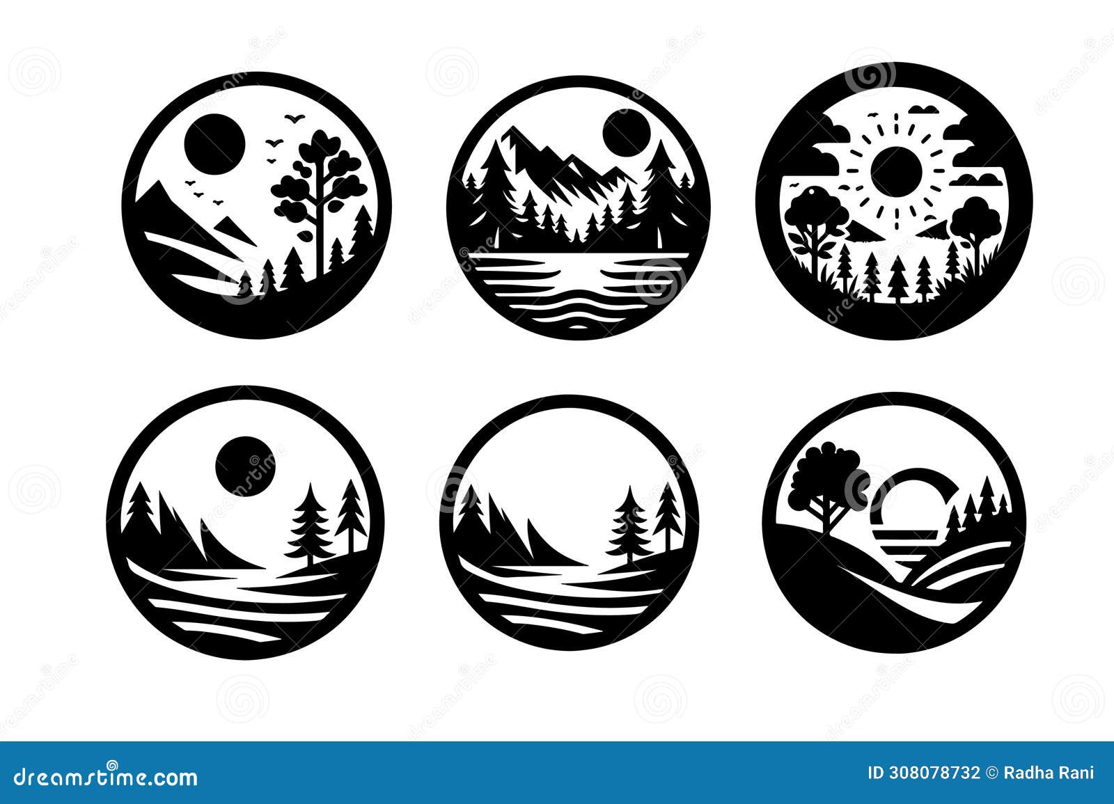 Nature Tree Vector Illustration for Web and Print Stock Vector ...