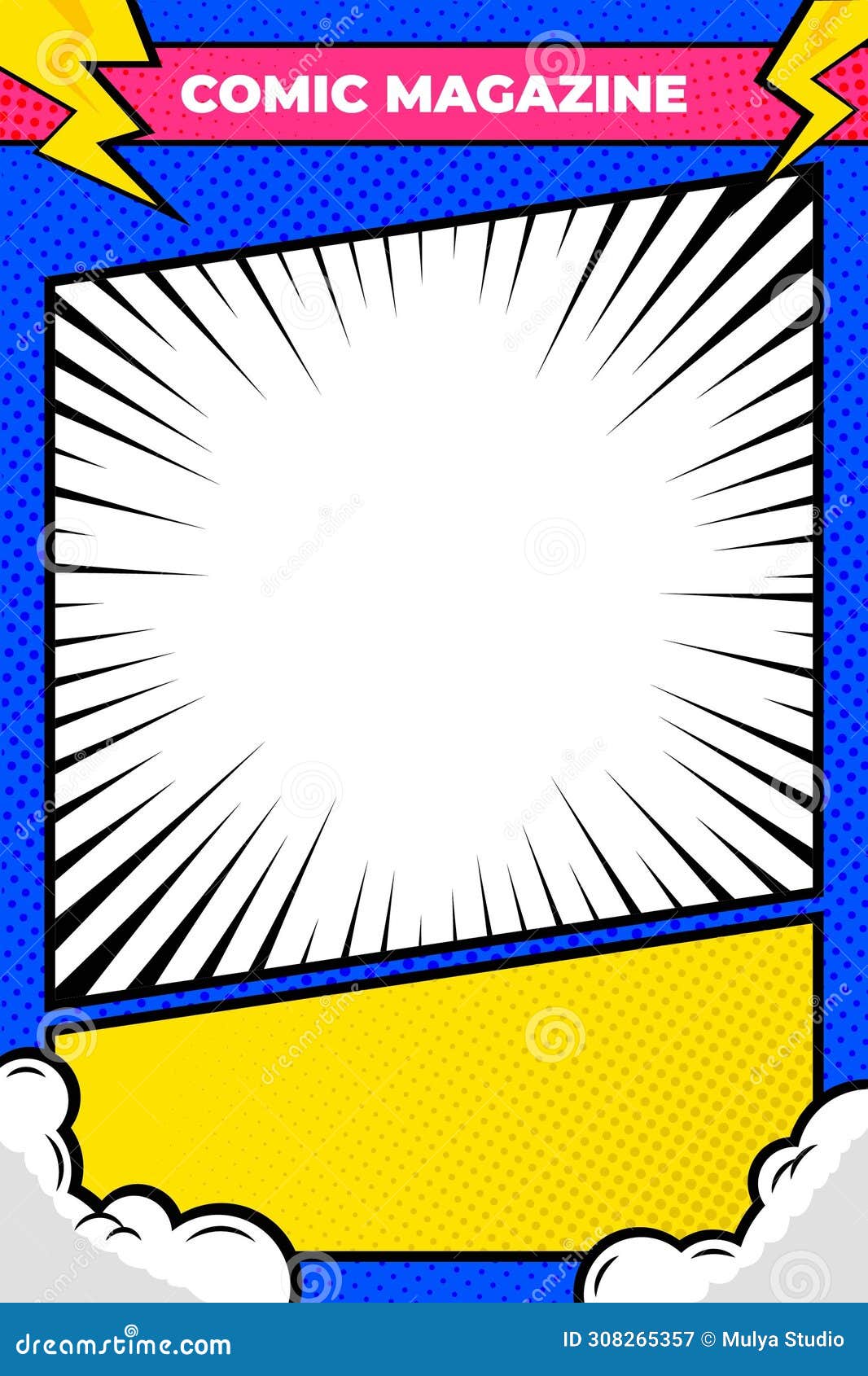 Cartoon Style Comic Pop Art Magazine Background Stock Illustration ...