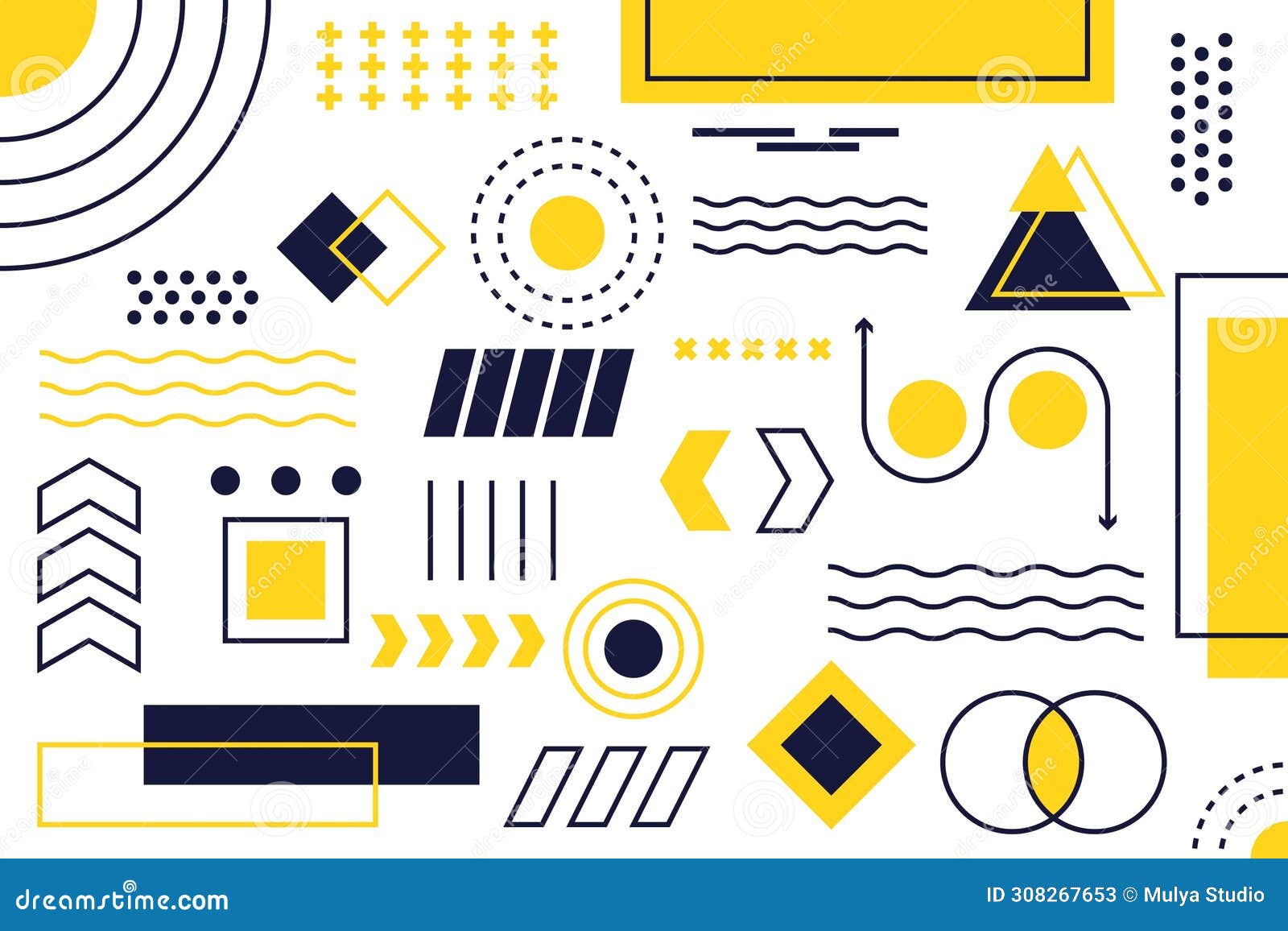 Flat Design Geometric Vector Background Image Stock Vector ...