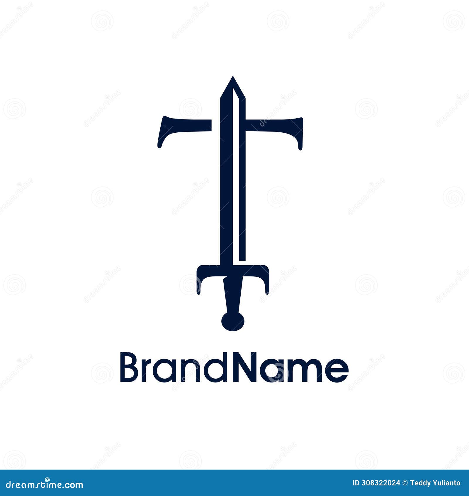 Simple and Elegant Initial T Sword Logo Stock Vector - Illustration of ...
