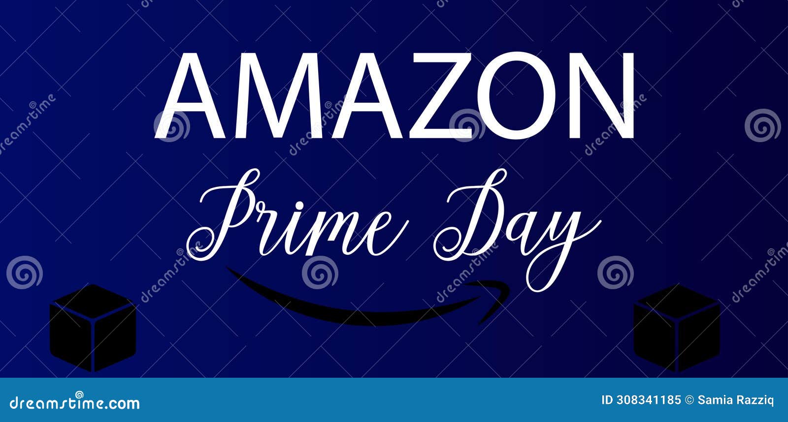 Amazon Prime Day Text Illustration Design Editorial Image ...
