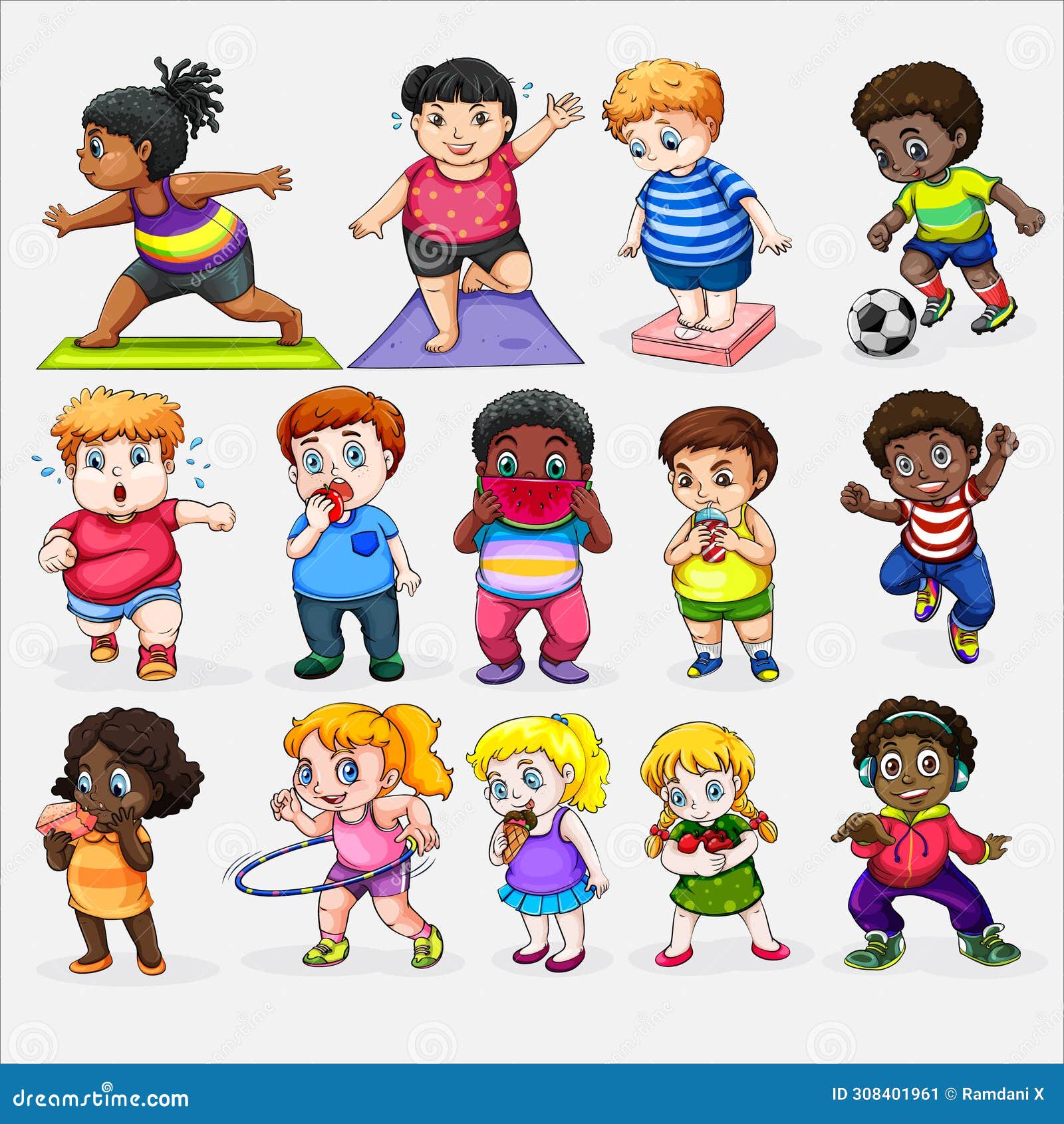 Kids Character Vector Design Template Stock Vector - Illustration of ...