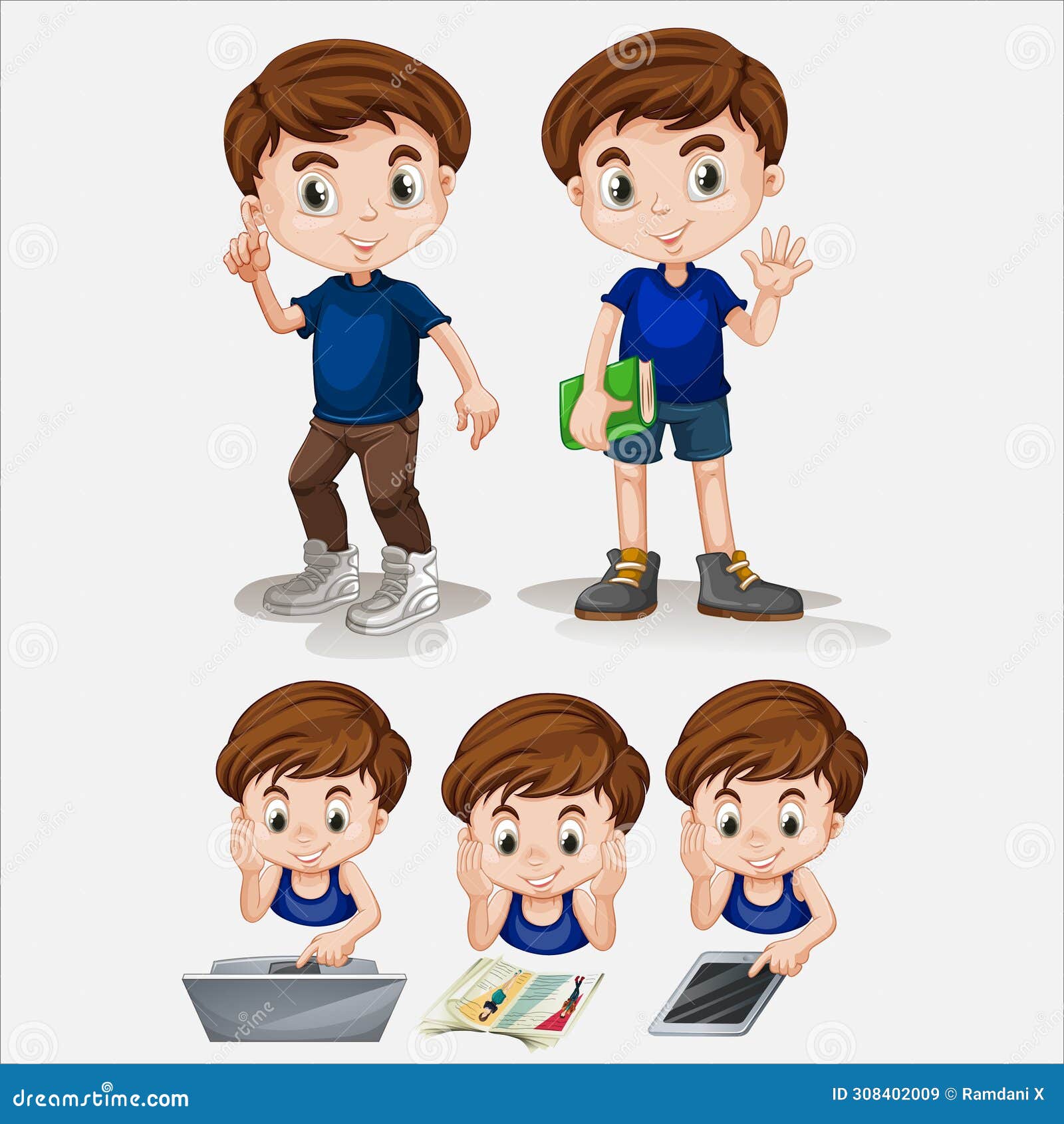 Kids Character Vector Design Template Stock Vector - Illustration of ...