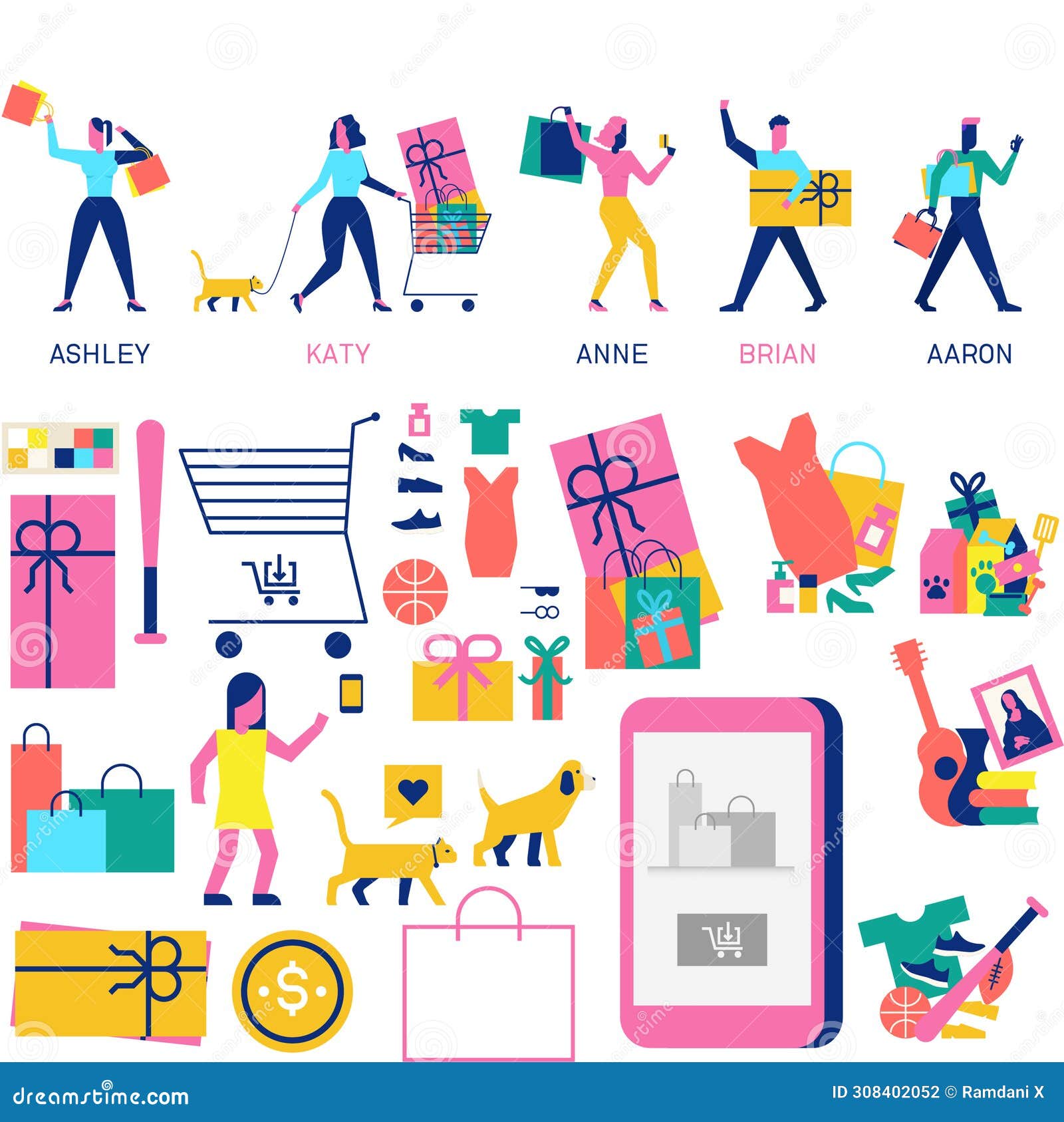 Kids Character Vector Design Template Stock Vector - Illustration of ...