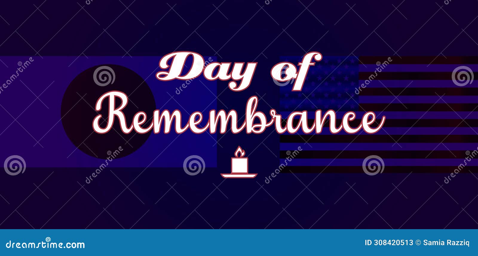 Day of Remembrance Stylish Text Illustration Design Stock Vector ...