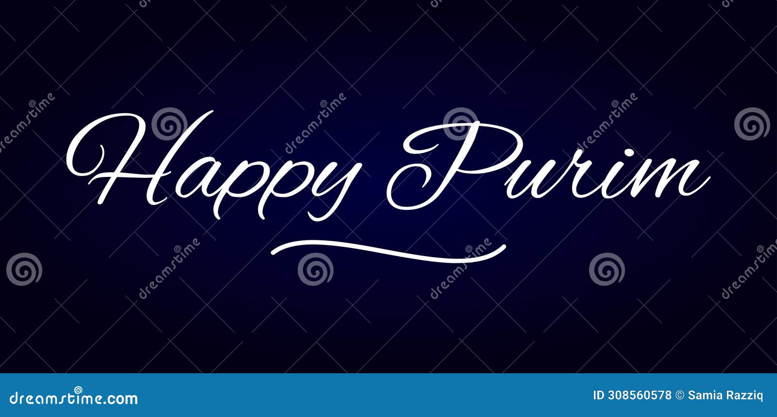 Happy Purim Stylish with Star Text Illustration Design Stock Vector ...