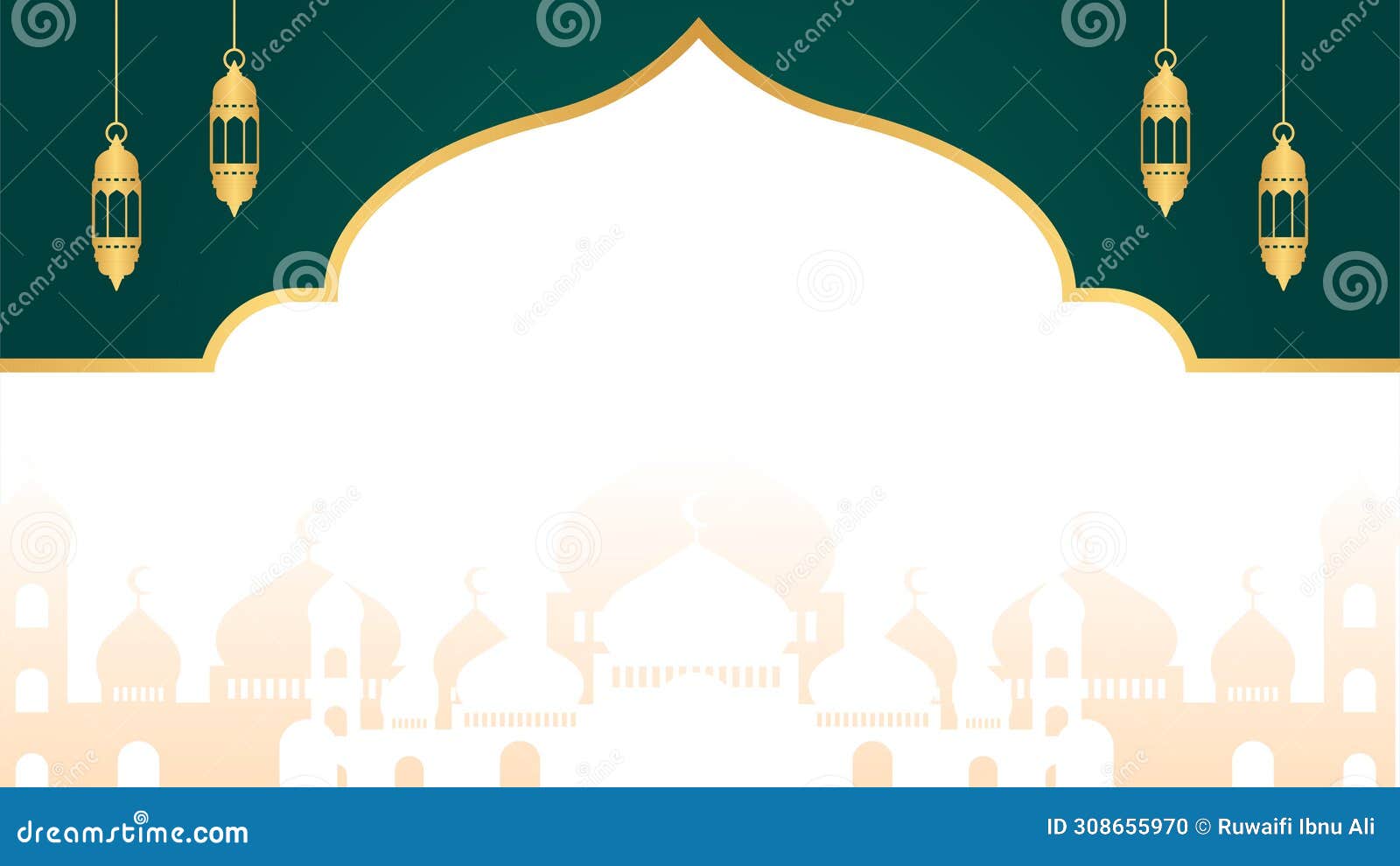 Islamic Frame Background Illustration. Border Frame for Ramadan Design ...