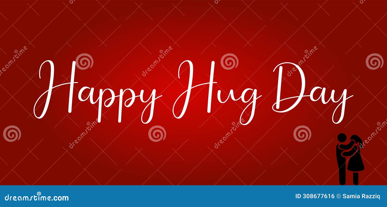 Happy Hug Day Stylish Text Radial Background Illustration Design Stock ...