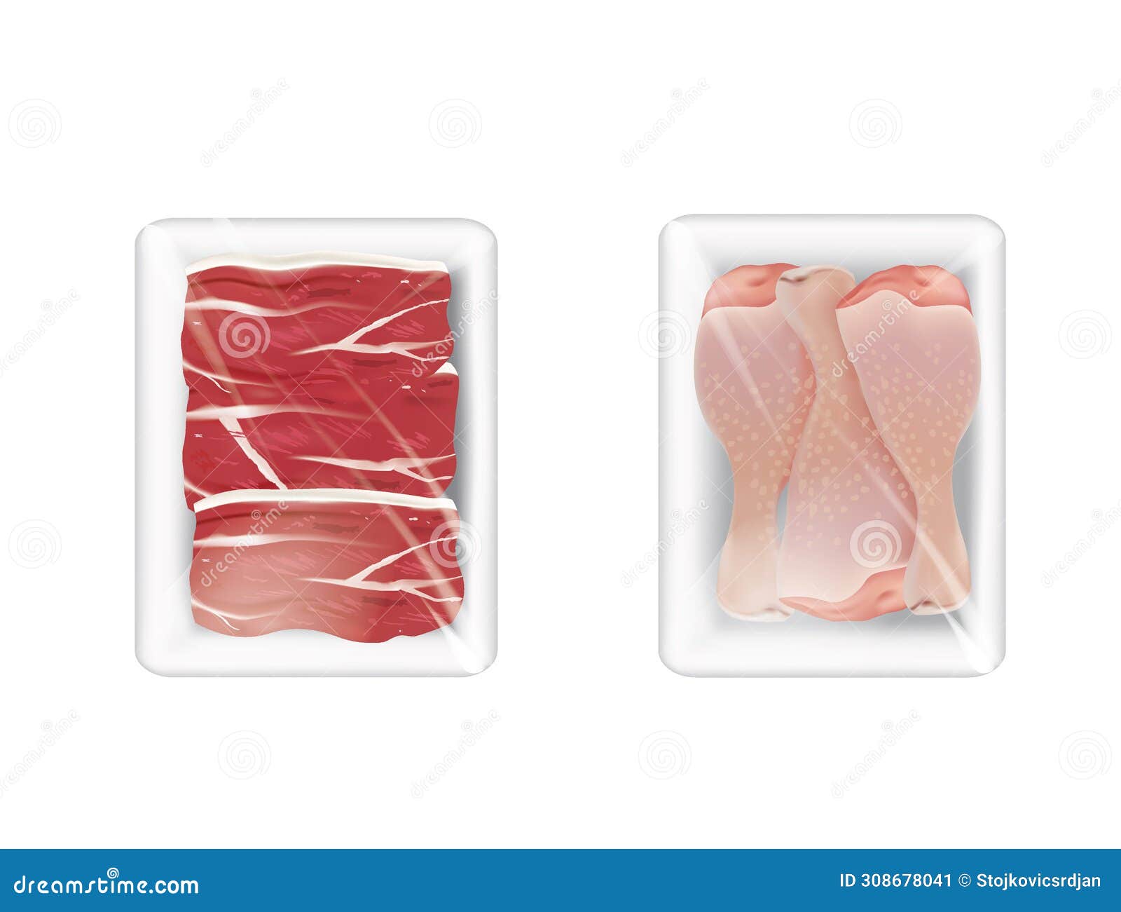 Chicken Package Box. Organic Food. Meat Label Template. Natural Product ...