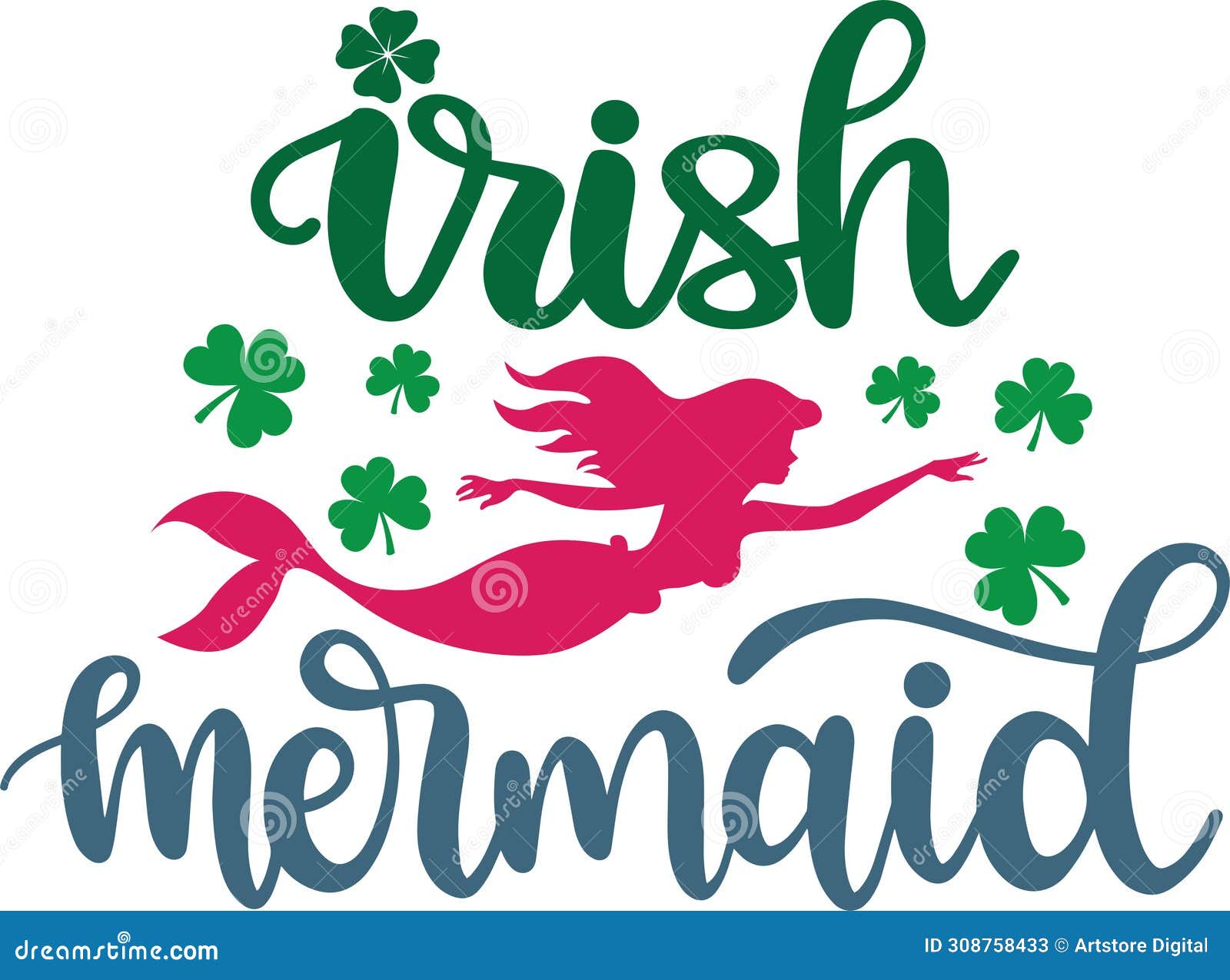 Mermaid With Celtic Border Cartoon Vector | CartoonDealer.com #20002087