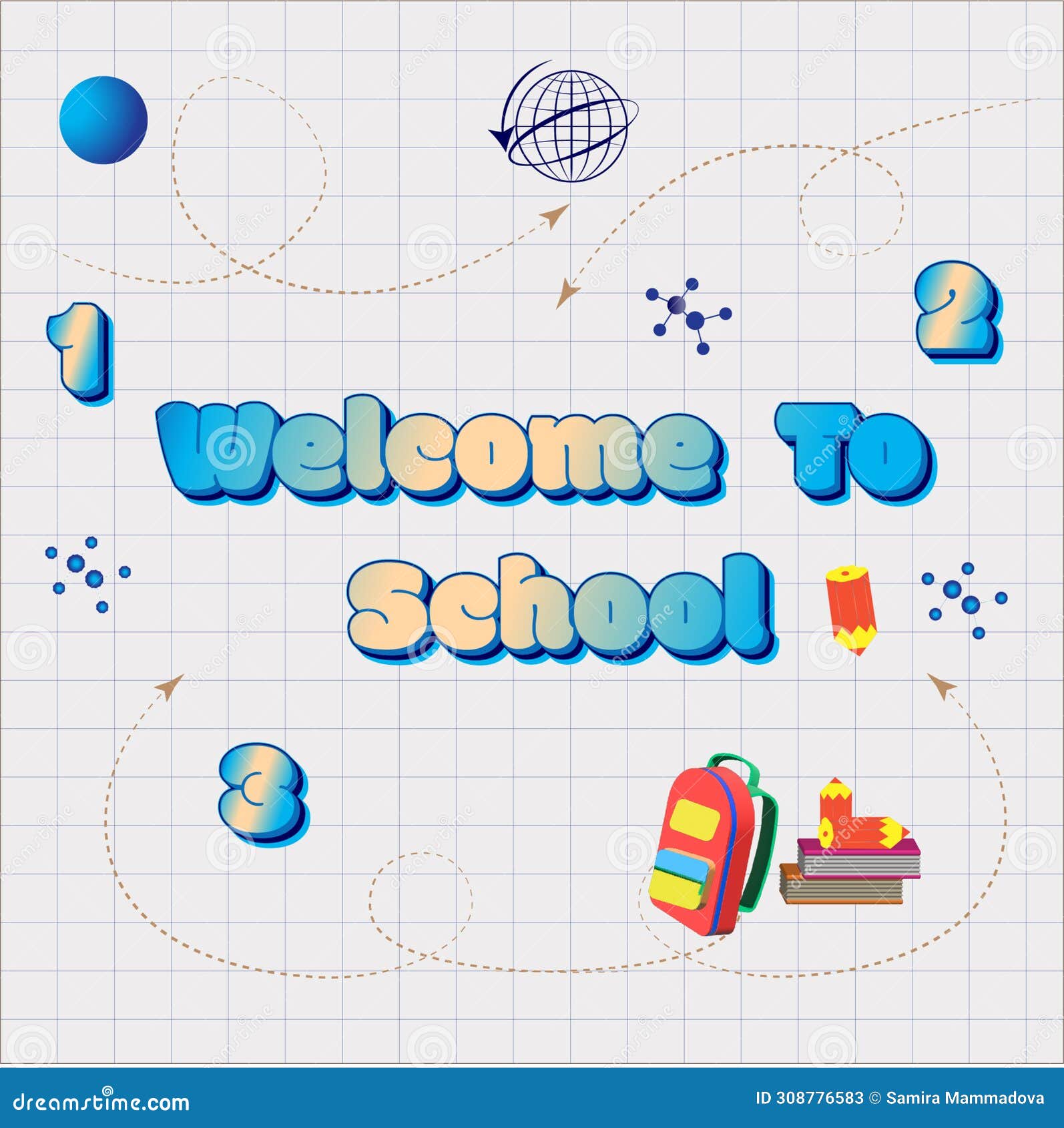 Welcome To School Vector Text Effect Stock Vector - Illustration of ...