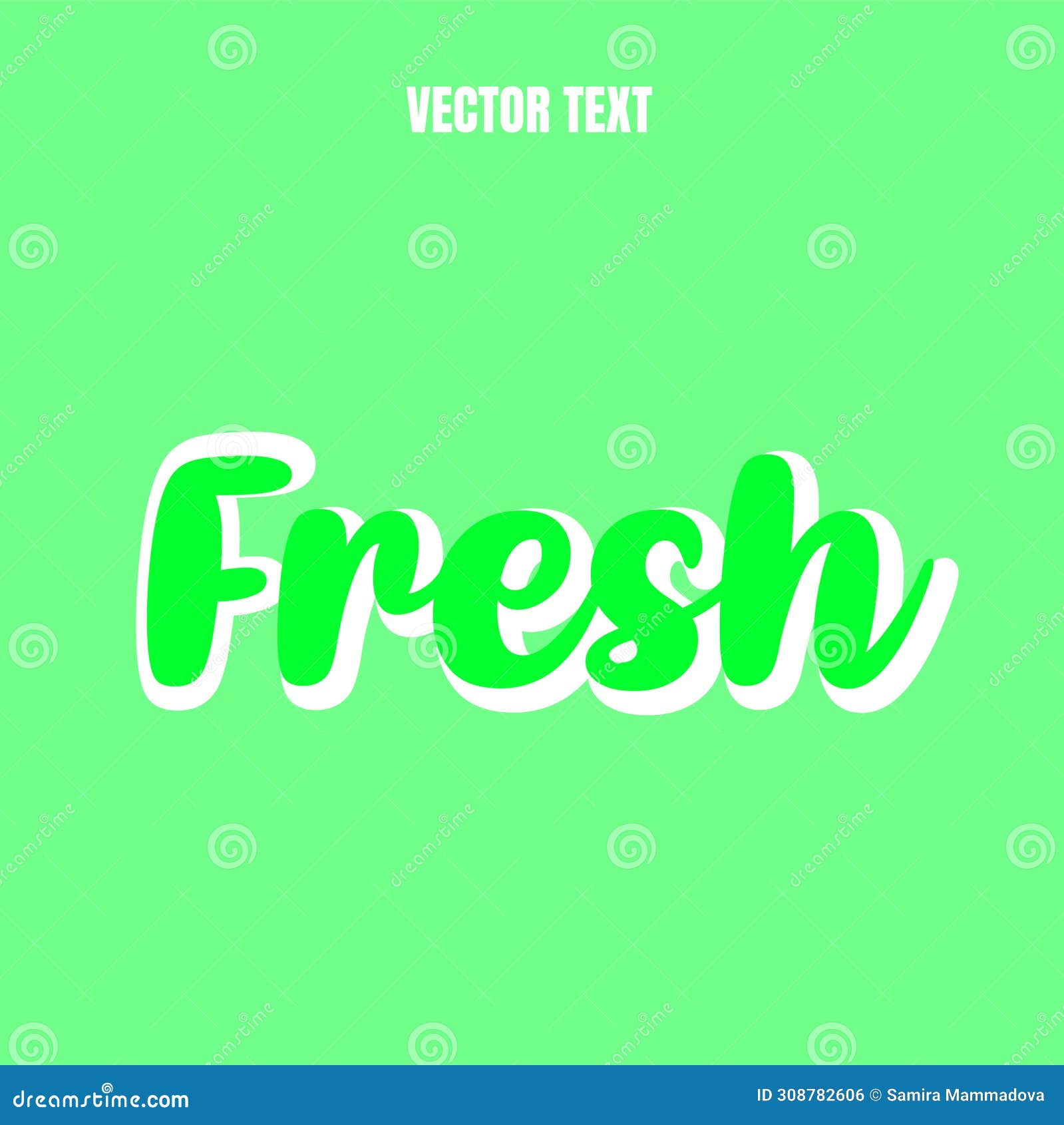 Fresh vector text effect stock vector. Illustration of film - 308782606