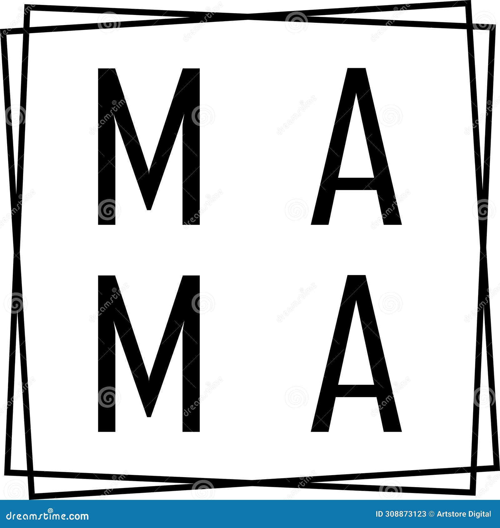 Mama Square, Mom Life, Funny Mom, Mothers Day Vector Illustration File ...